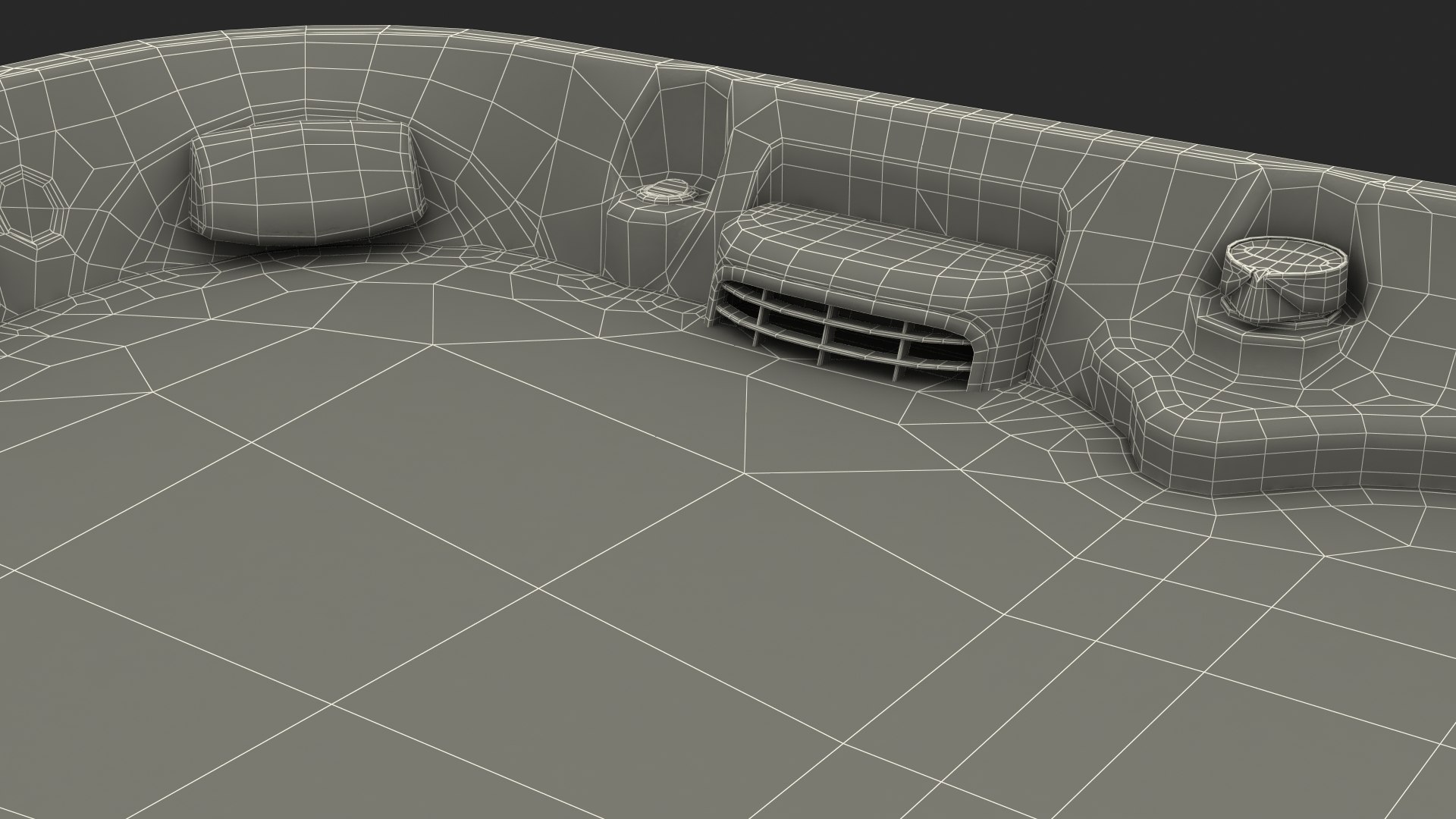 Spa Hot Tub With Water 3D Model - TurboSquid 1726021