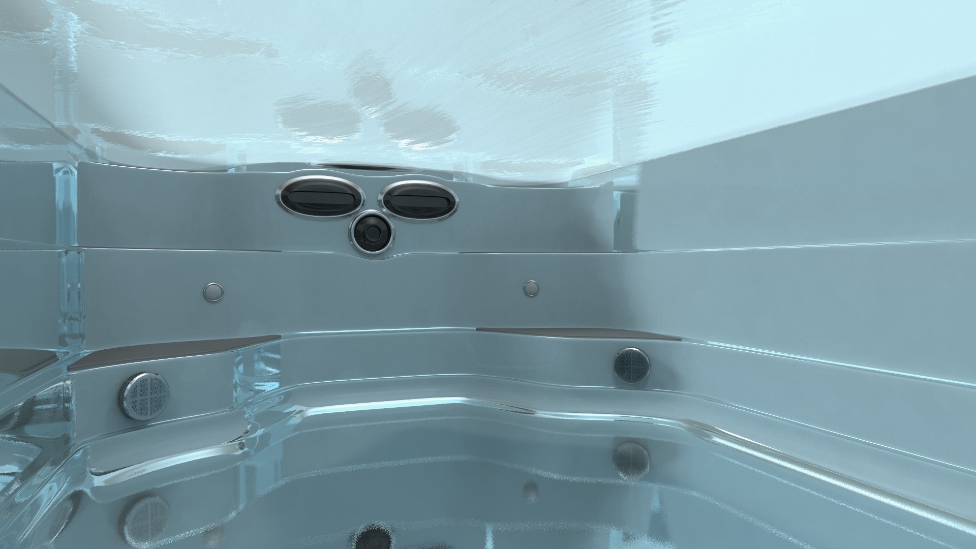 Spa Hot Tub With Water 3D Model - TurboSquid 1726021