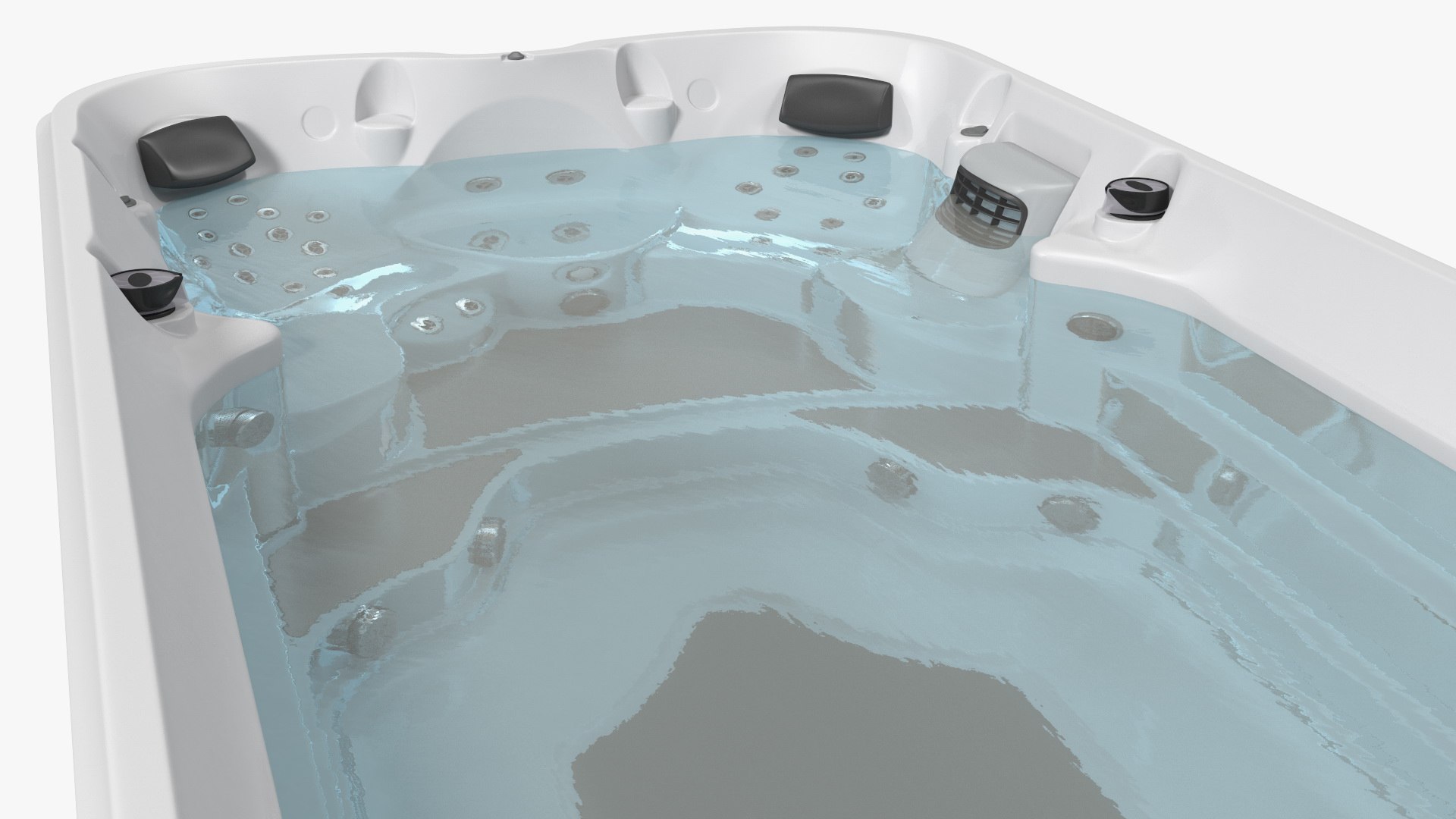 Spa Hot Tub With Water 3D Model - TurboSquid 1726021