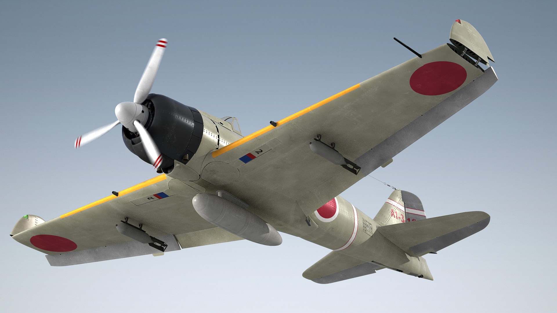 Mitsubishi A6M2 Zero 3D model - TurboSquid 1837043