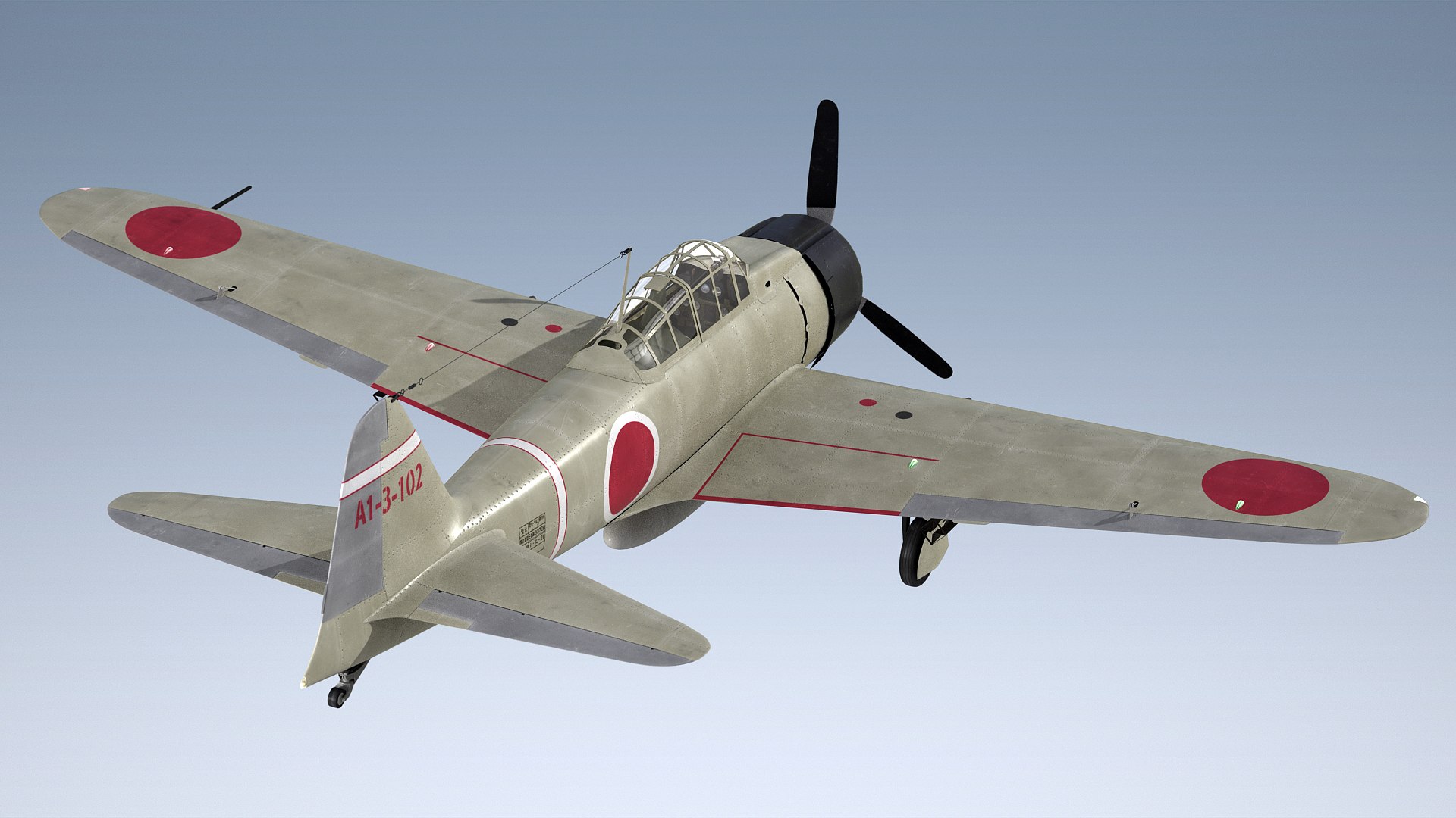 Mitsubishi A6M2 Zero 3D Model - TurboSquid 1837043