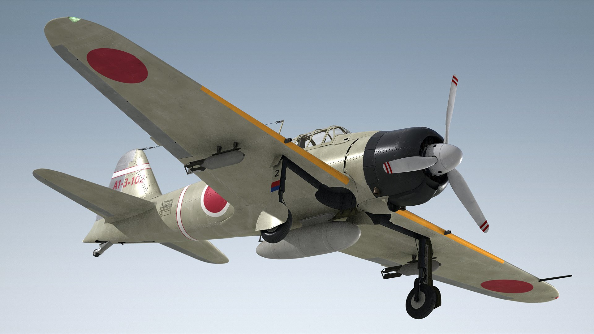 Mitsubishi A6M2 Zero 3D Model - TurboSquid 1837043