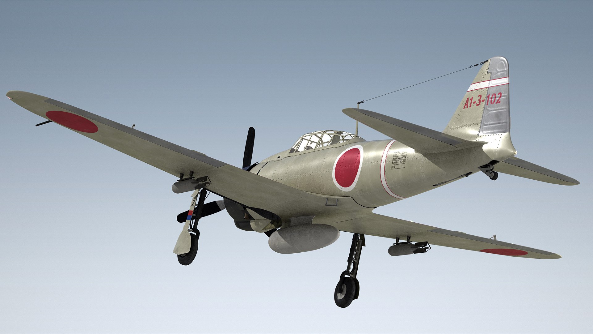 Mitsubishi A6M2 Zero 3D Model - TurboSquid 1837043