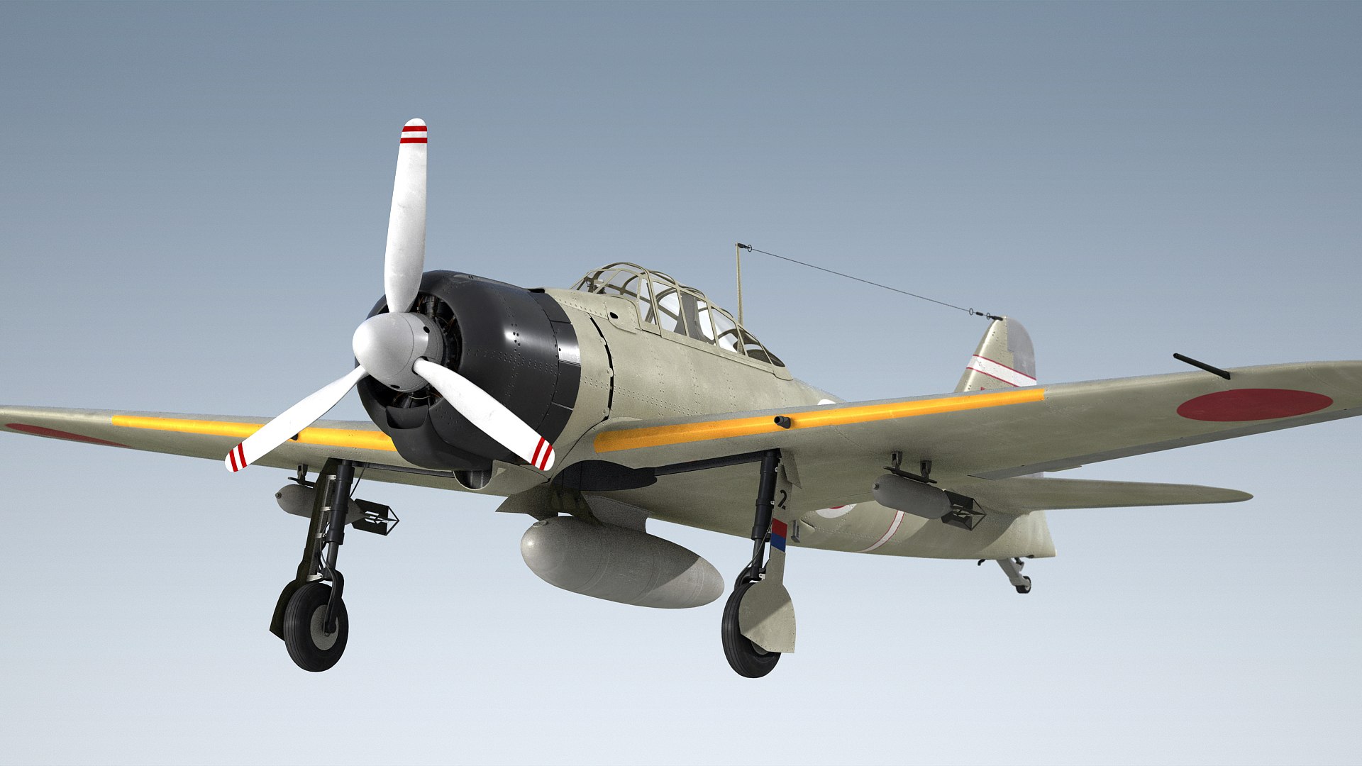 Mitsubishi A6M2 Zero 3D Model - TurboSquid 1837043