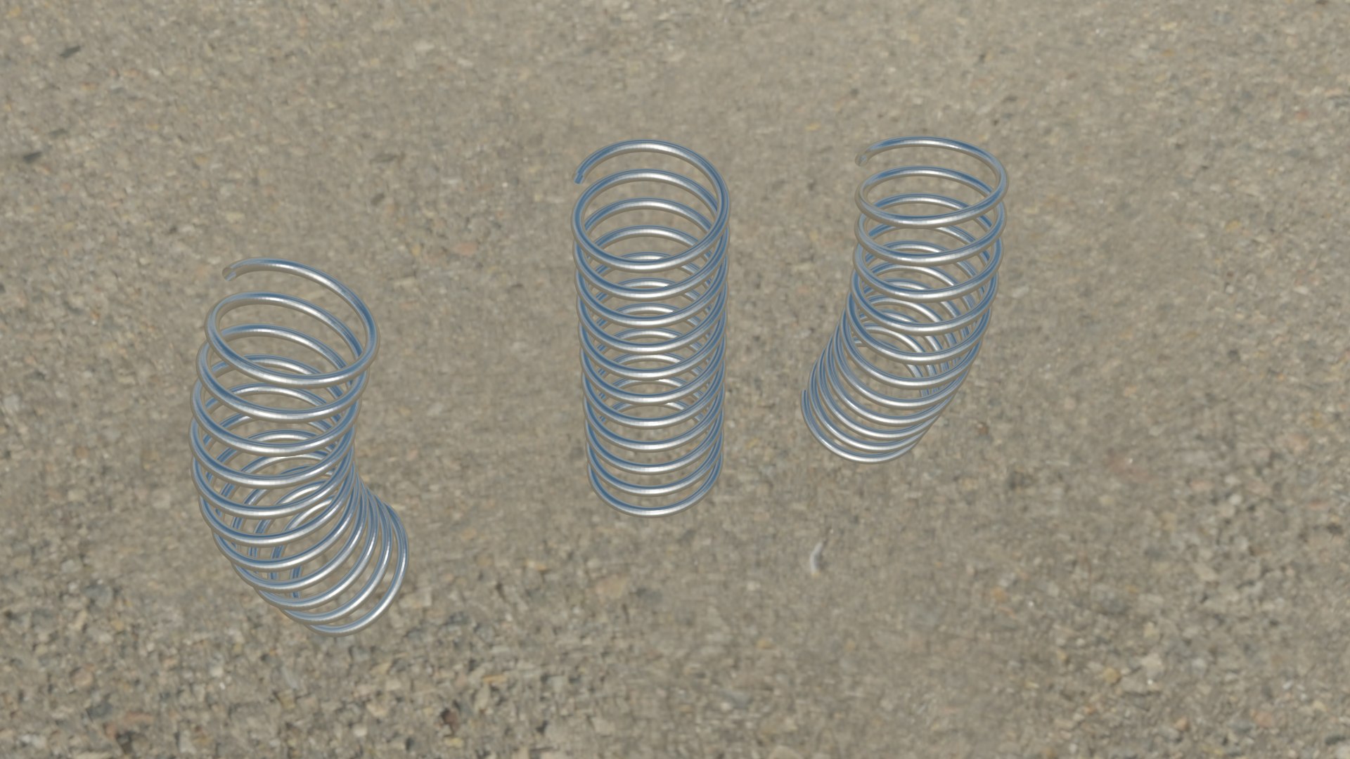 3D Springs With Active Curves - TurboSquid 1833909