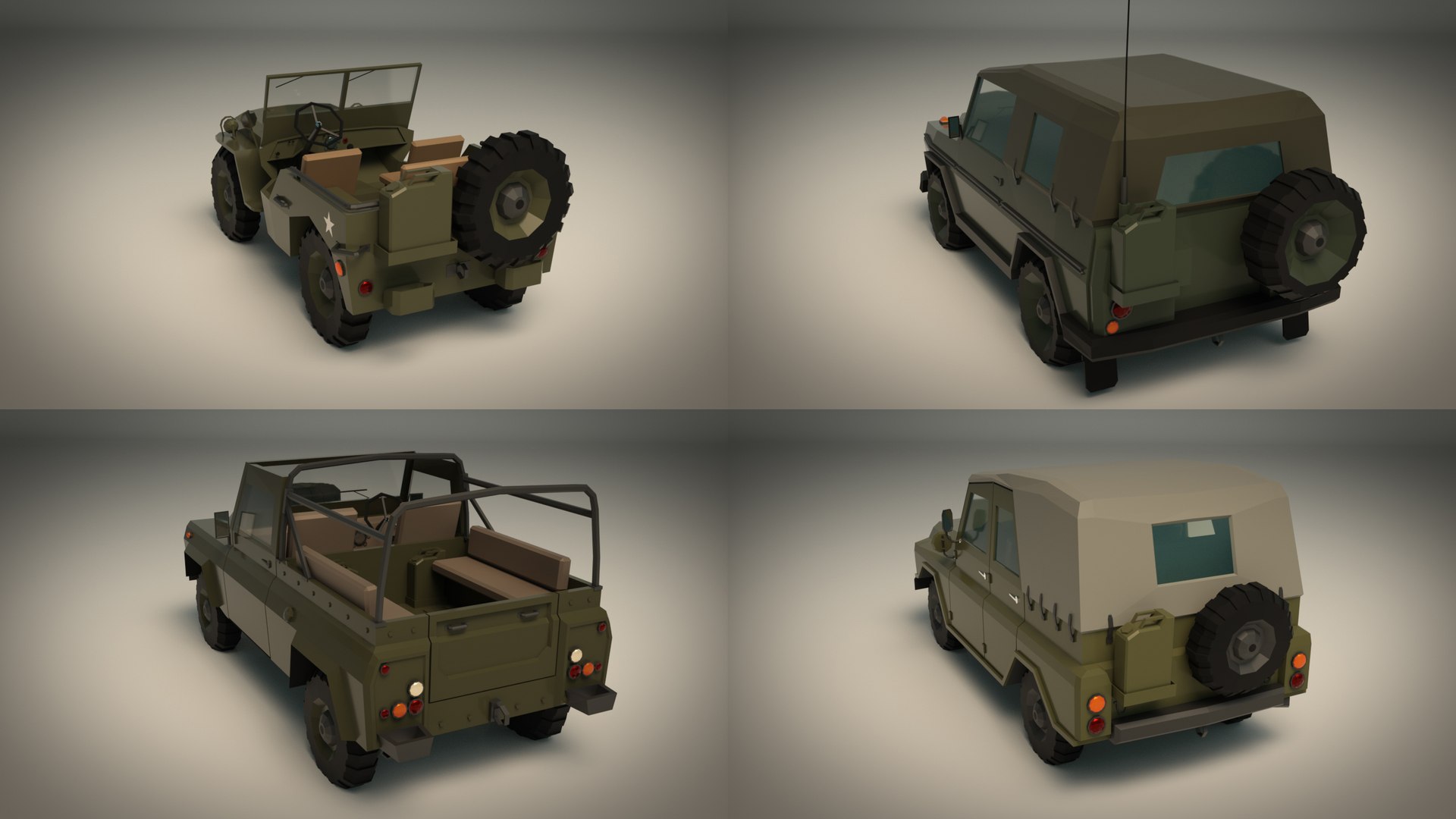 3D Military Jeep - TurboSquid 1423216