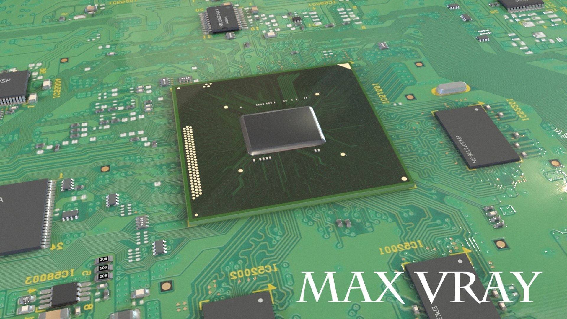 Circuit Board 3D Model - TurboSquid 1320257