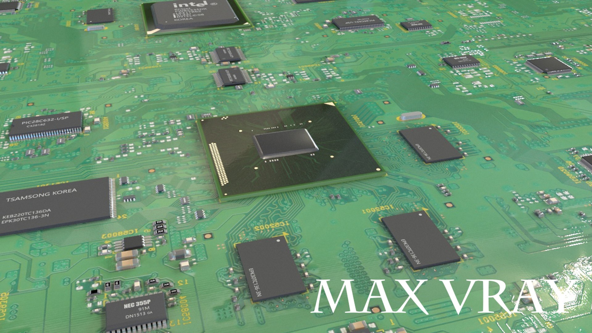 Circuit Board 3D Model - TurboSquid 1320257