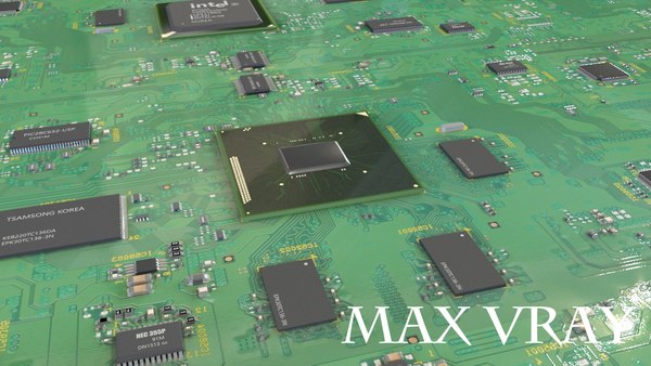 Circuit board 3D model - TurboSquid 1320257