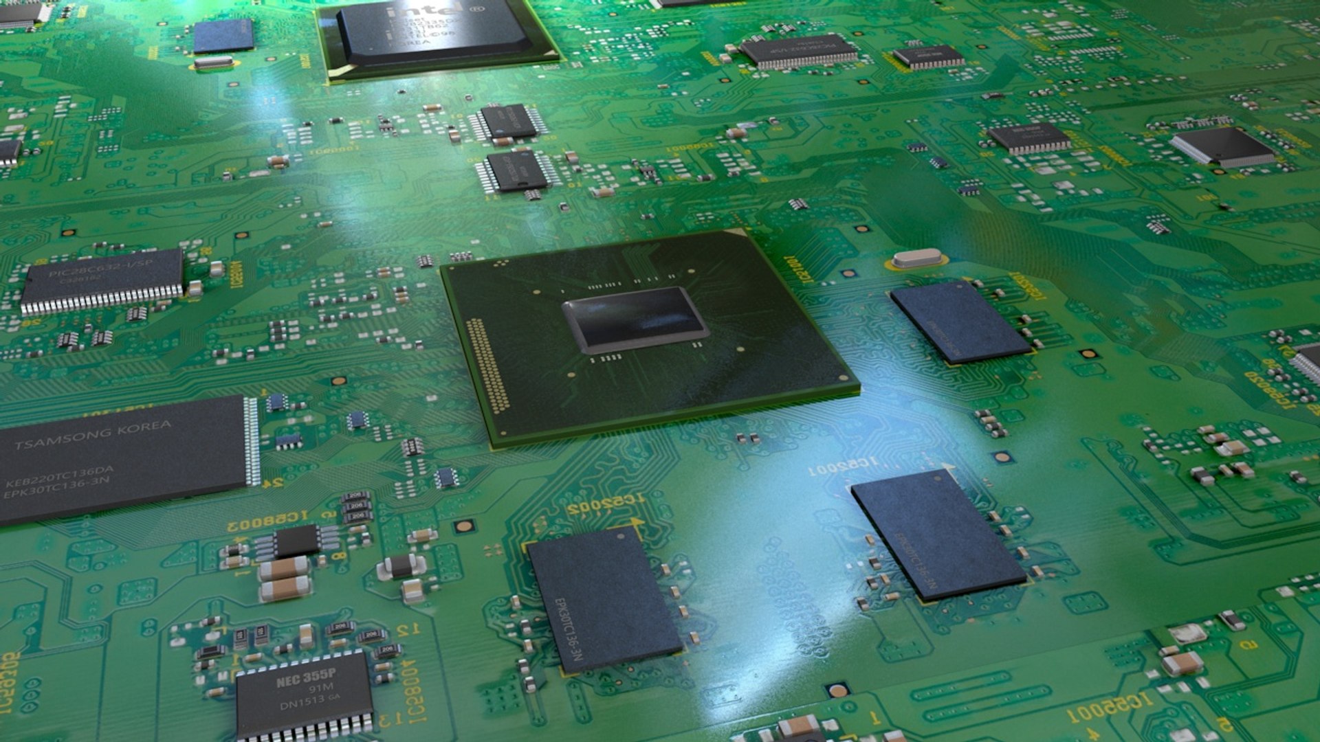 Circuit Board 3D Model - TurboSquid 1320257