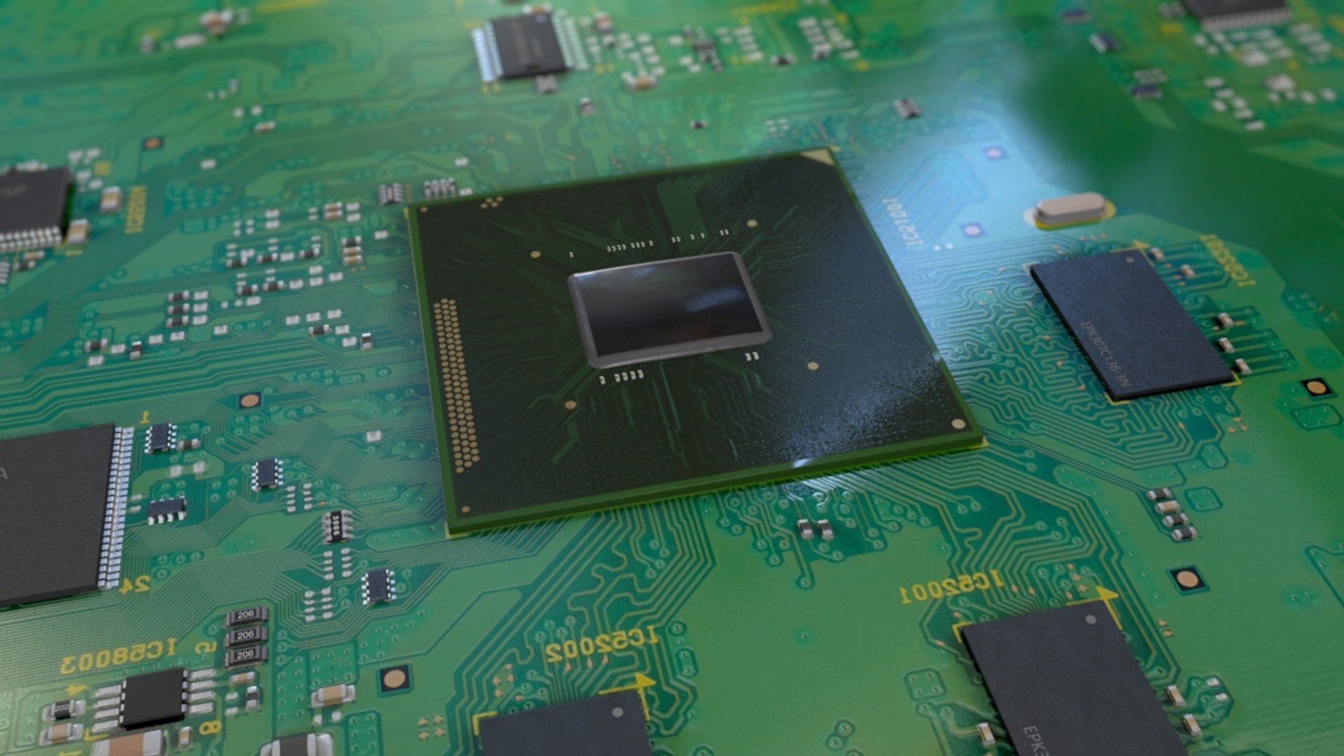 Circuit Board 3D Model - TurboSquid 1320257