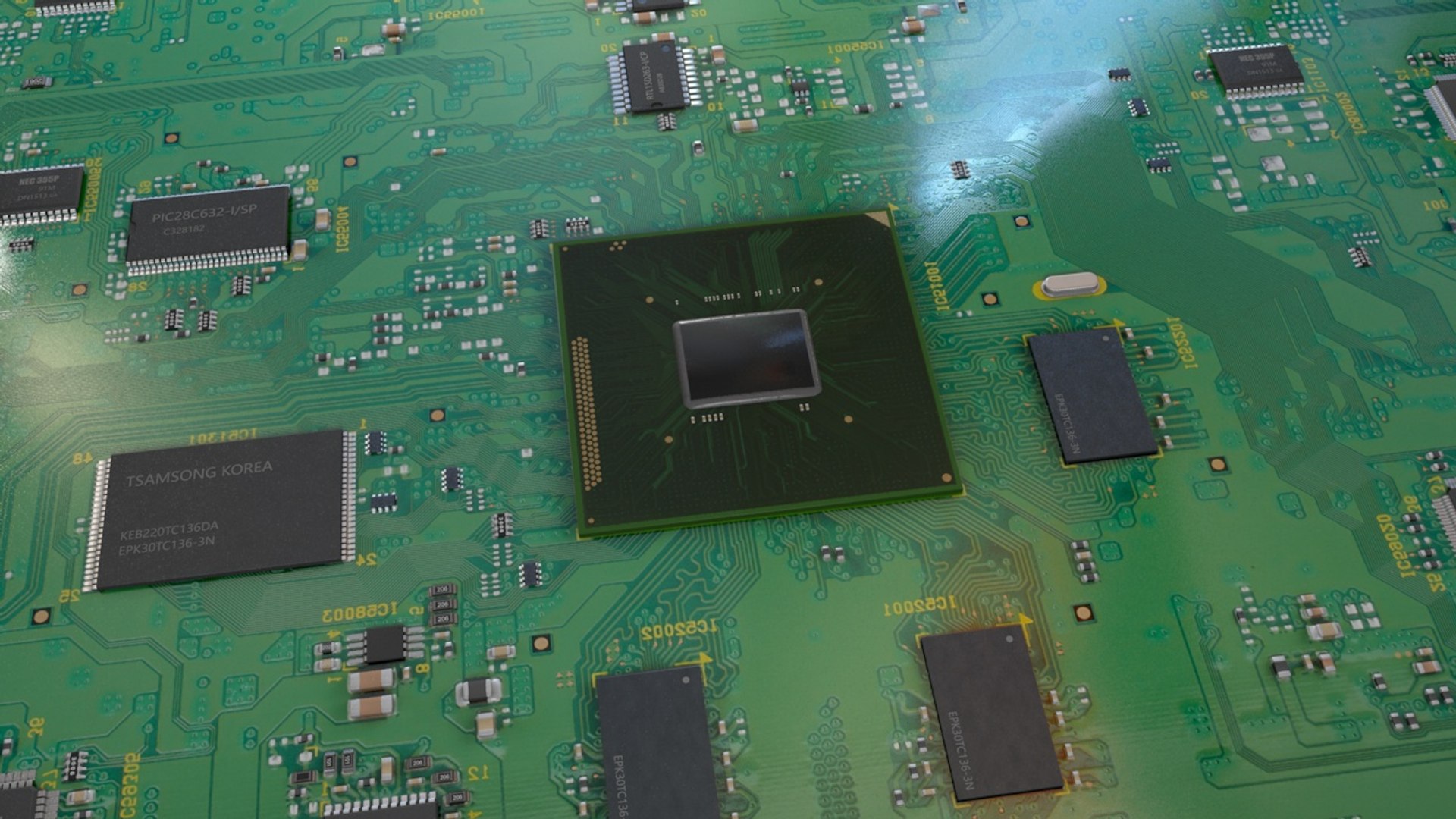 Circuit Board 3D Model - TurboSquid 1320257