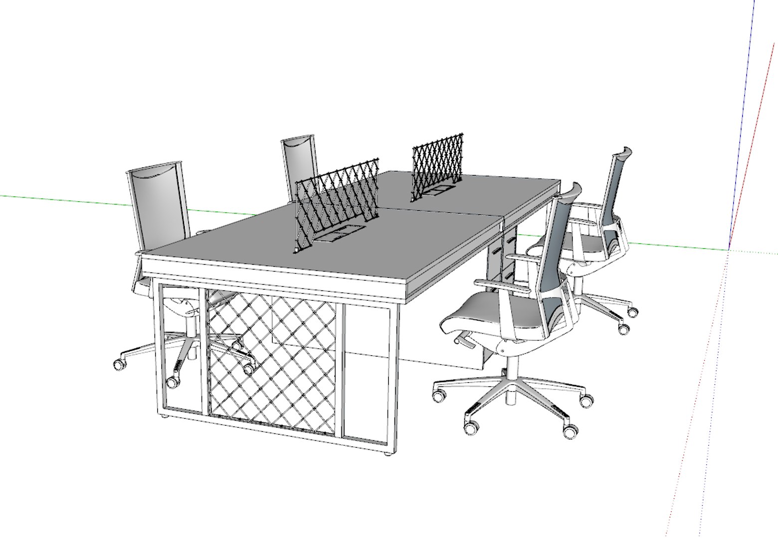 3D Erott Iron Wooden Workstation Custom Design Model - TurboSquid 2051994