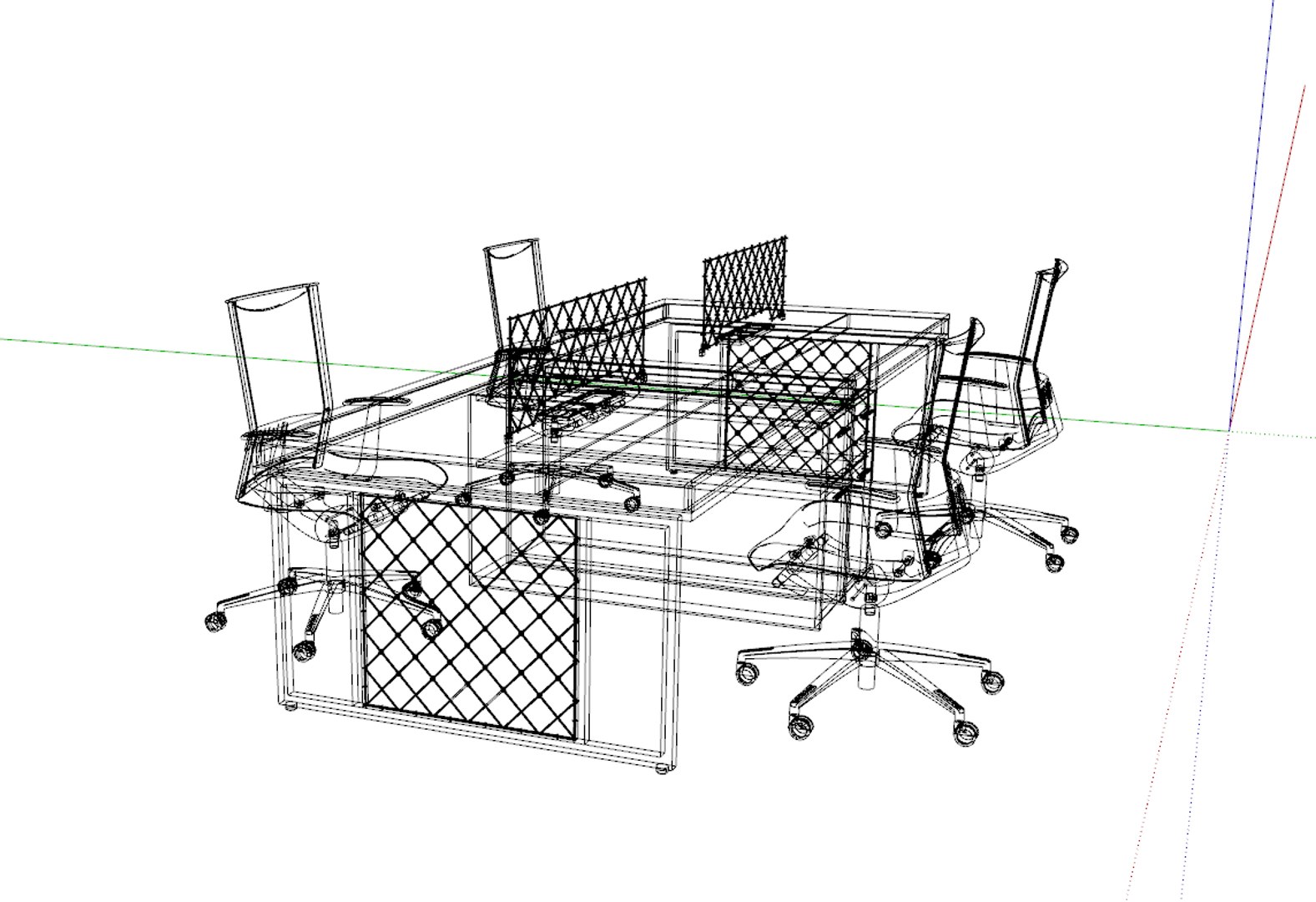 3D Erott Iron Wooden Workstation Custom Design Model - TurboSquid 2051994