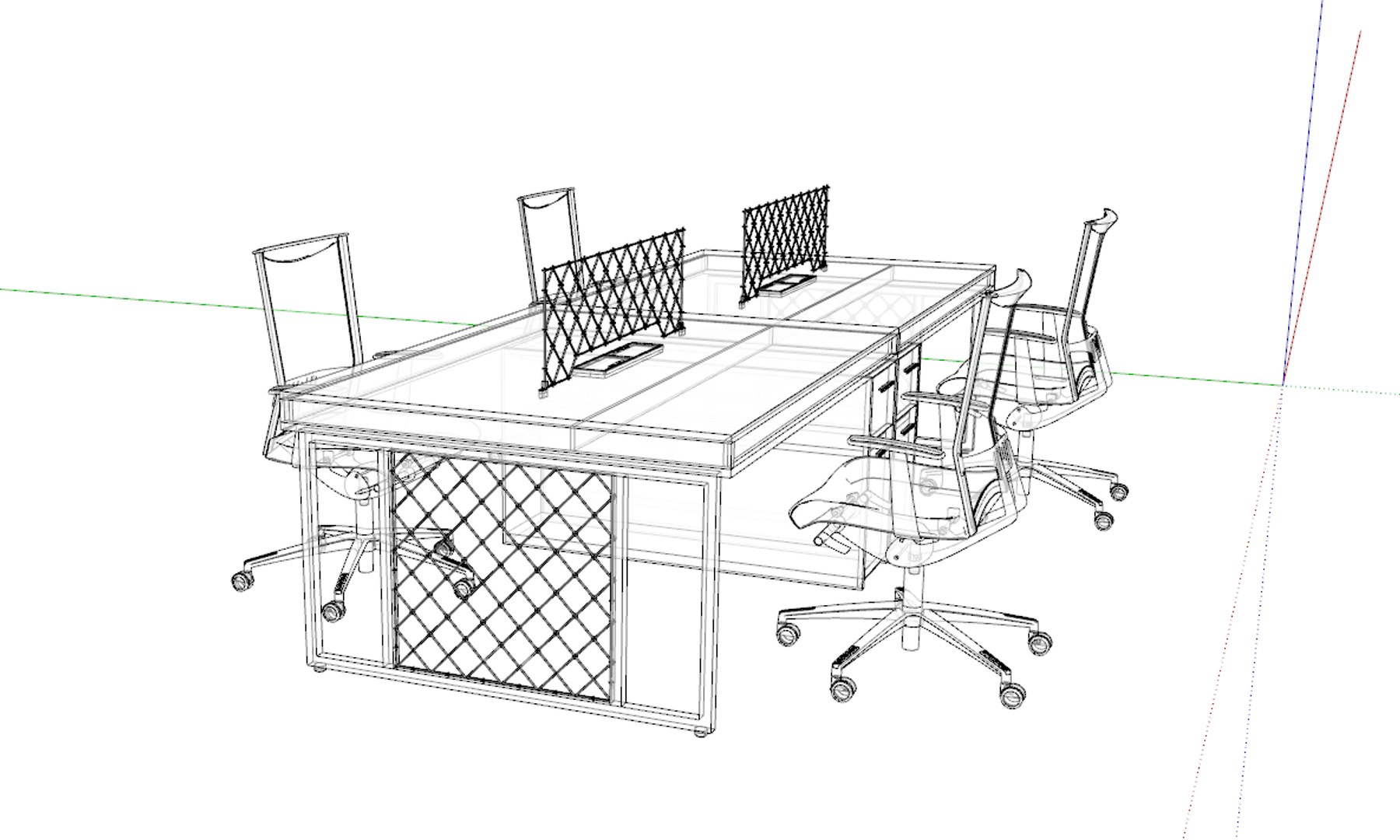 3D Erott Iron Wooden Workstation Custom Design Model - TurboSquid 2051994
