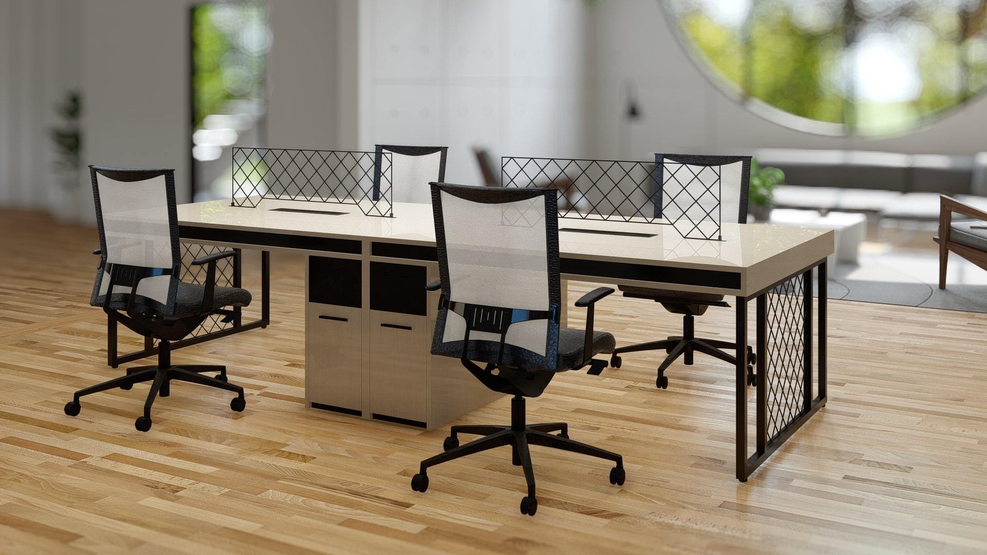 3D Erott Iron Wooden Workstation Custom Design Model - TurboSquid 2051994