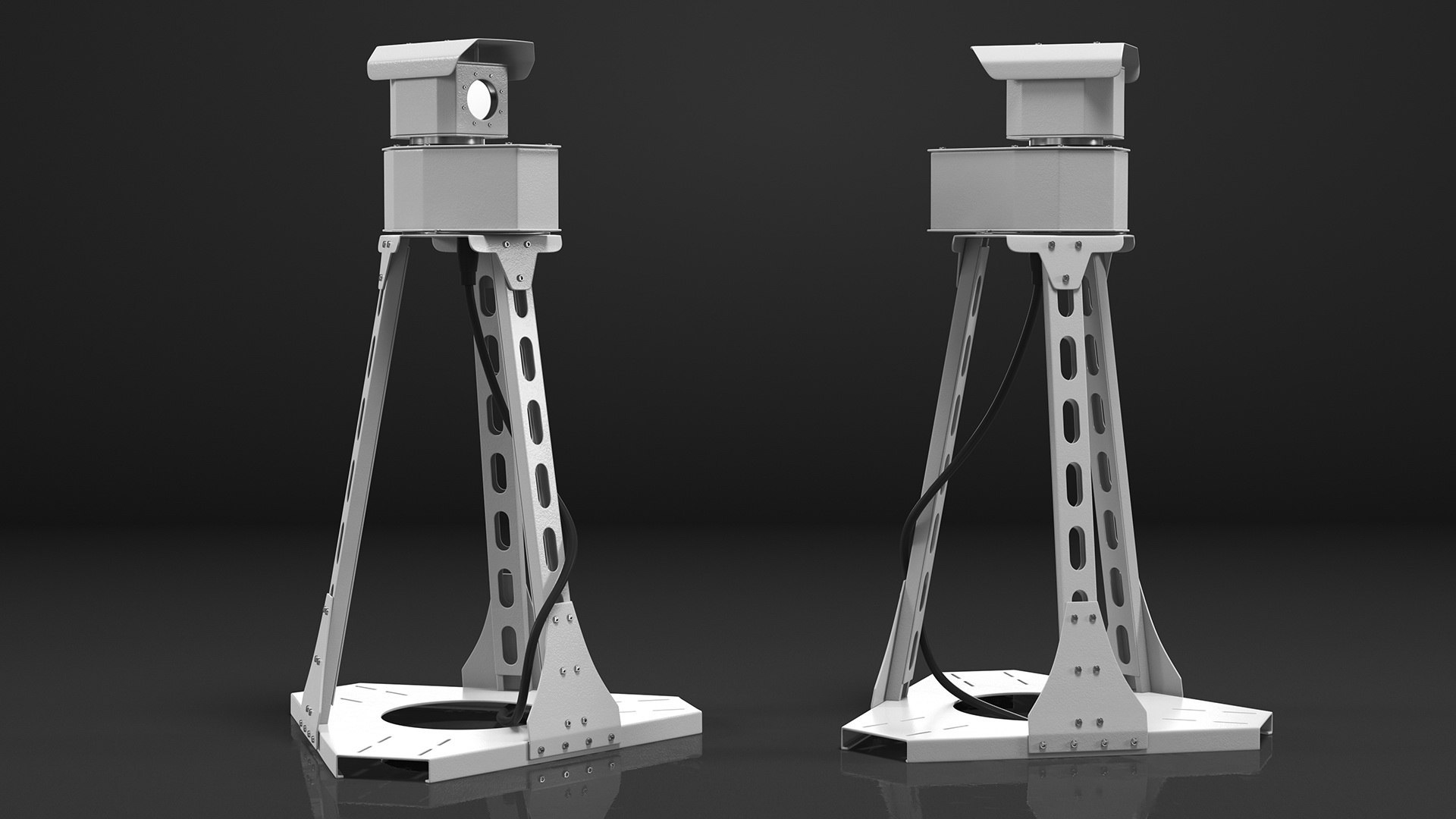 Airport Detection System Scanners Collection 3D - TurboSquid 2087358