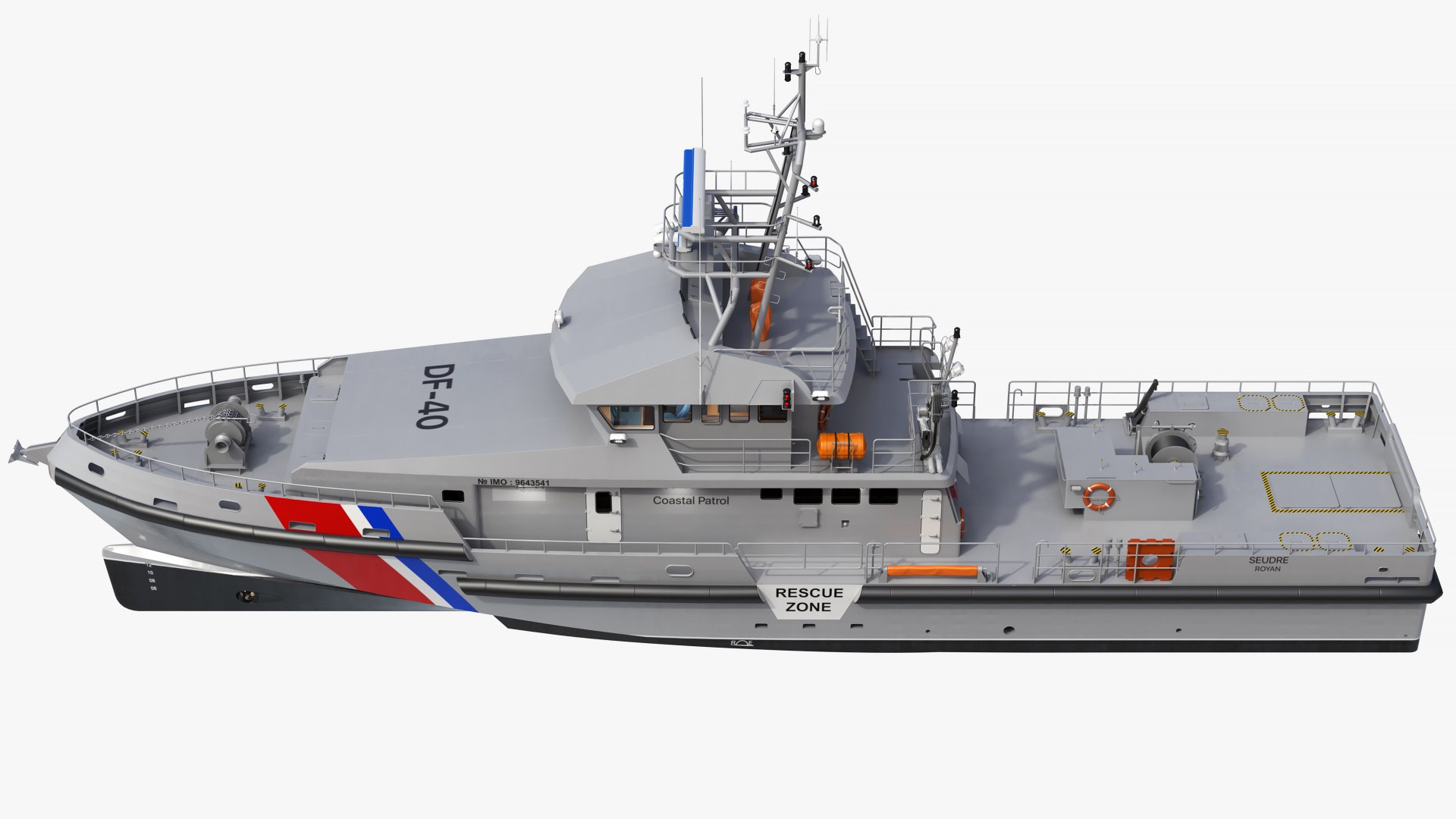 SAR Boat 320 Coastal Patrol Vessel 3D Model - TurboSquid 2238613