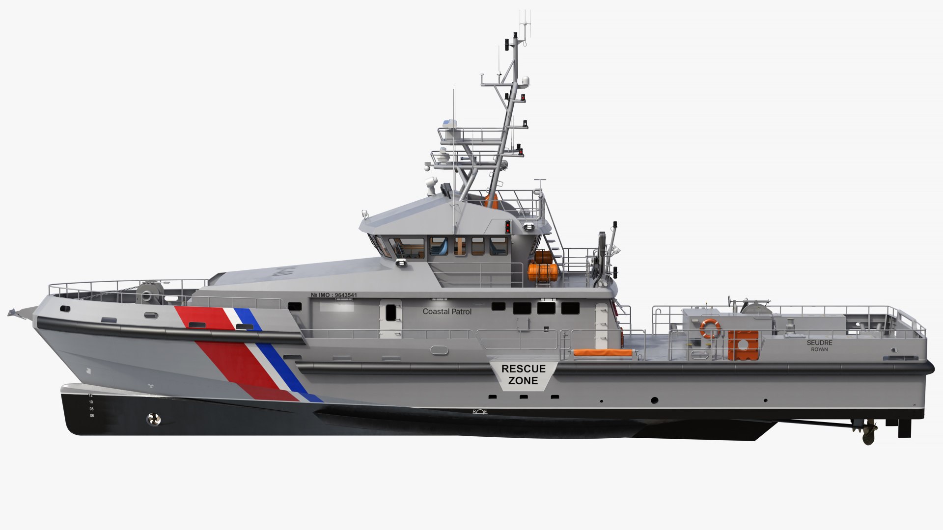 SAR Boat 320 Coastal Patrol Vessel 3D Model - TurboSquid 2238613