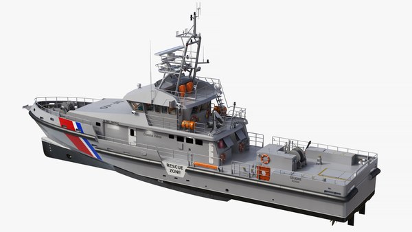 modelo 3d SAR Boat 320 Patrulla Costera - TurboSquid 2238613