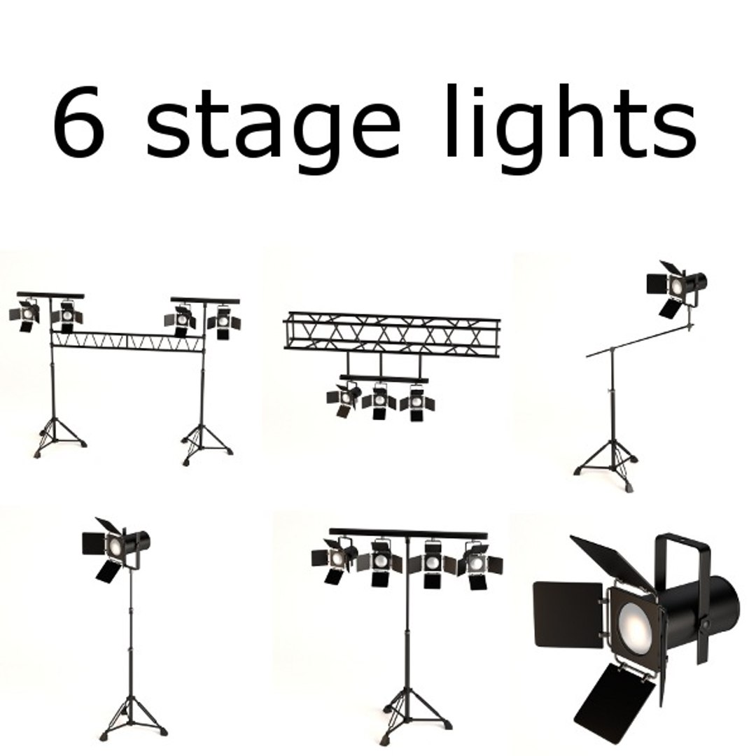 3d stage lights