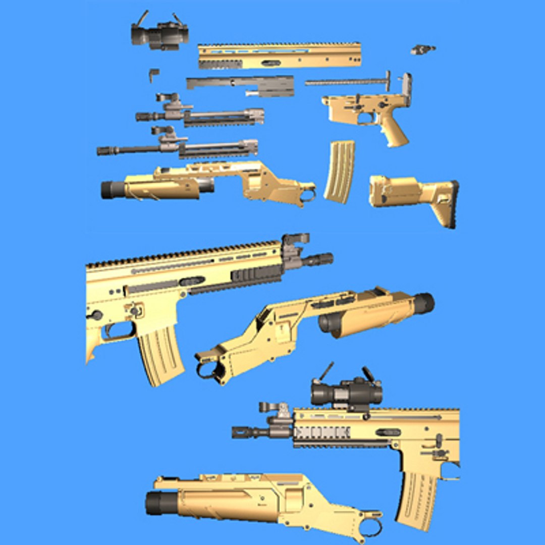 3d Army Sof Combat Assault Rifle Model