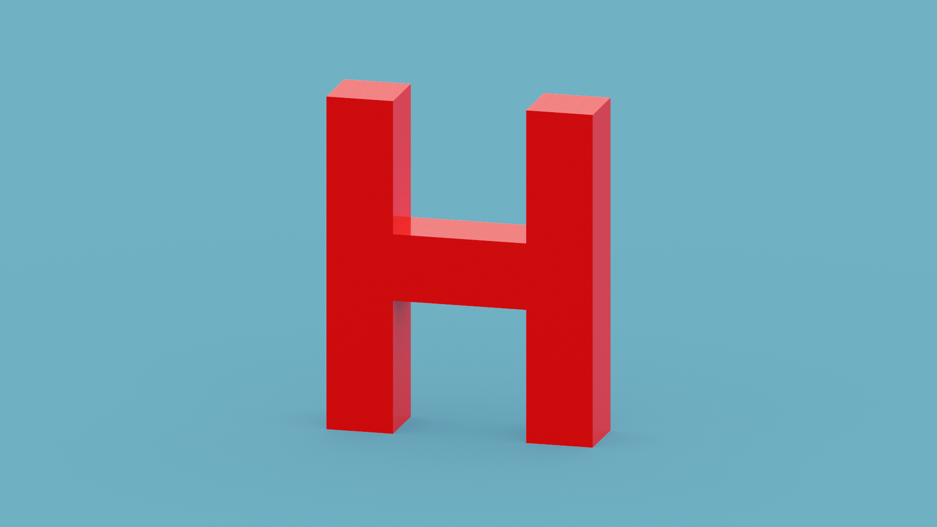 Pixel Letter H 3D Model - TurboSquid 1981101