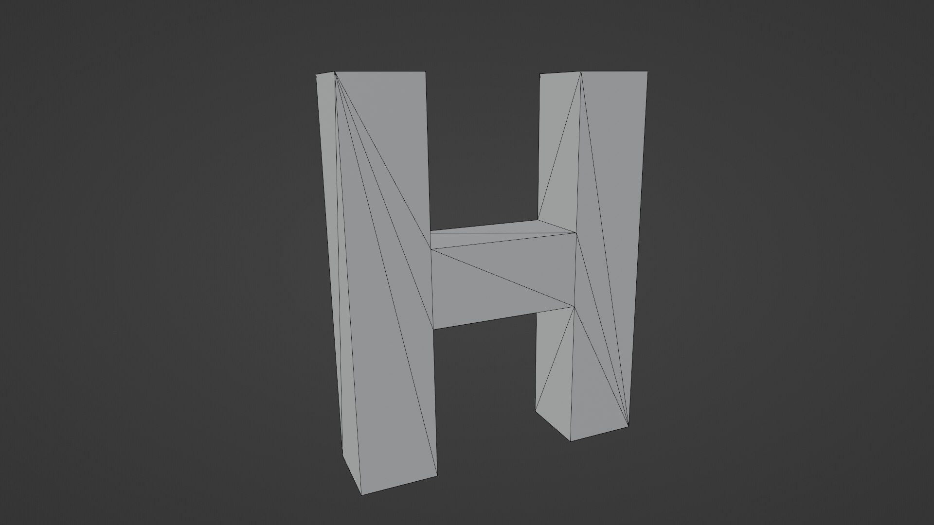 Pixel Letter H 3D Model - TurboSquid 1981101