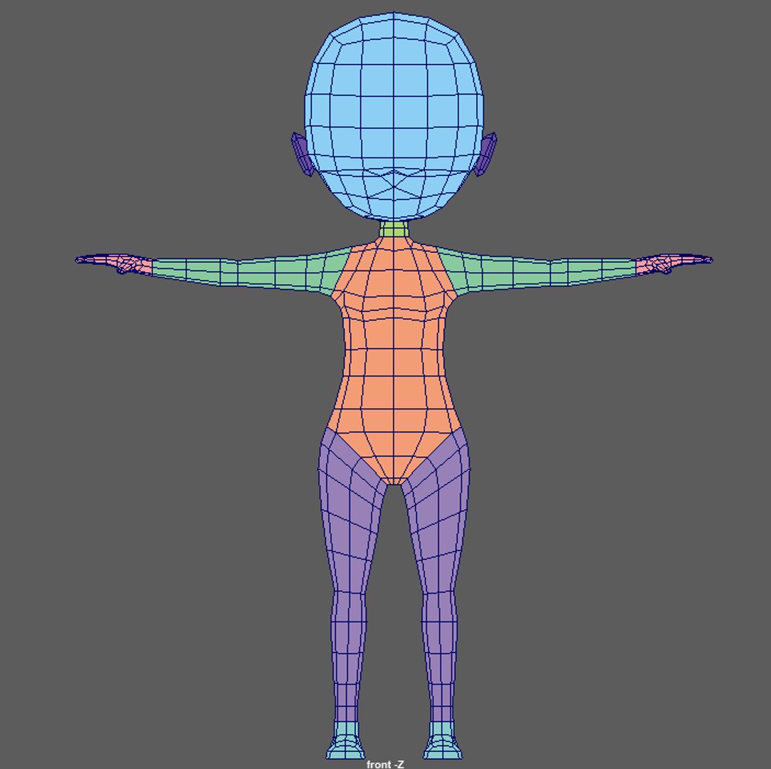 Female Template 3D Model - TurboSquid 1375384