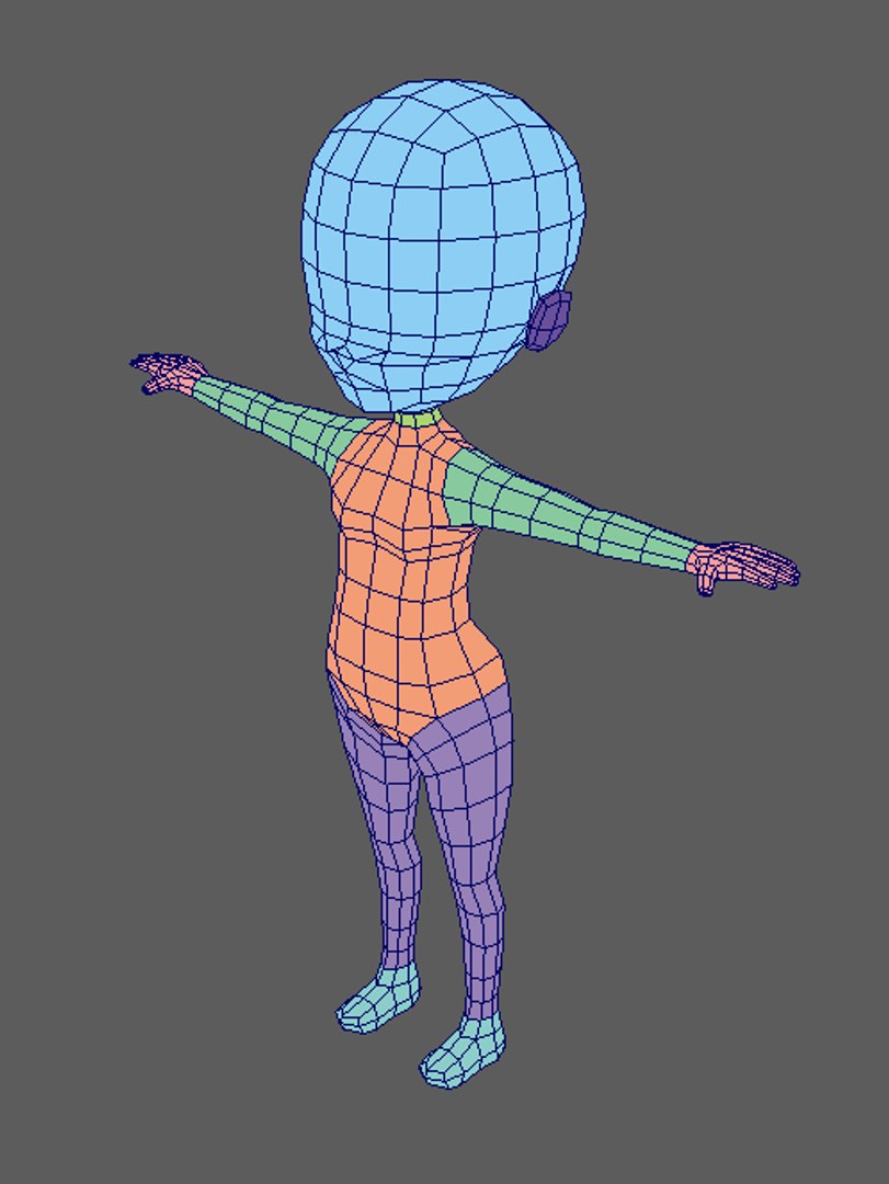 Female Template 3D Model - TurboSquid 1375384