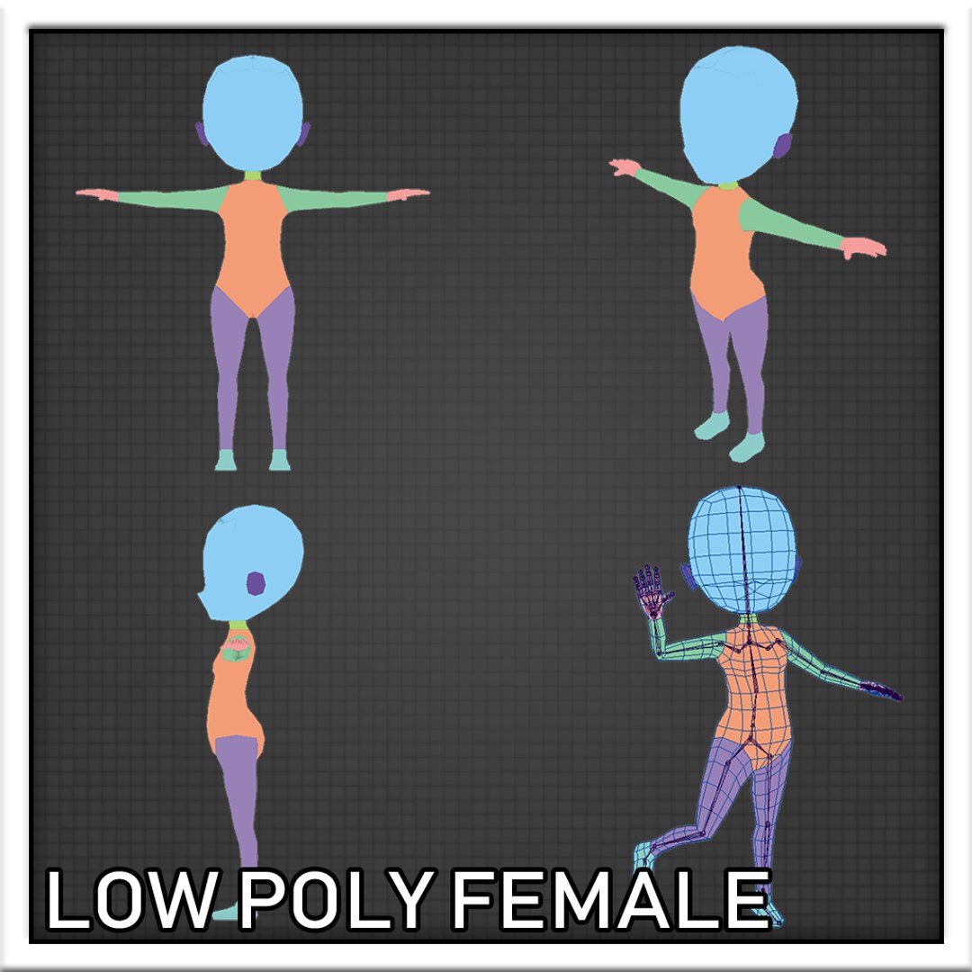 Female Template 3D Model - TurboSquid 1375384