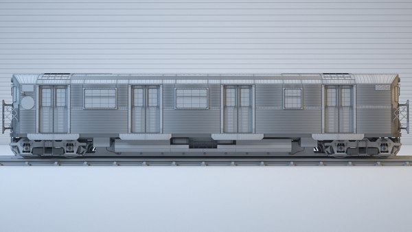 3d new york subway train