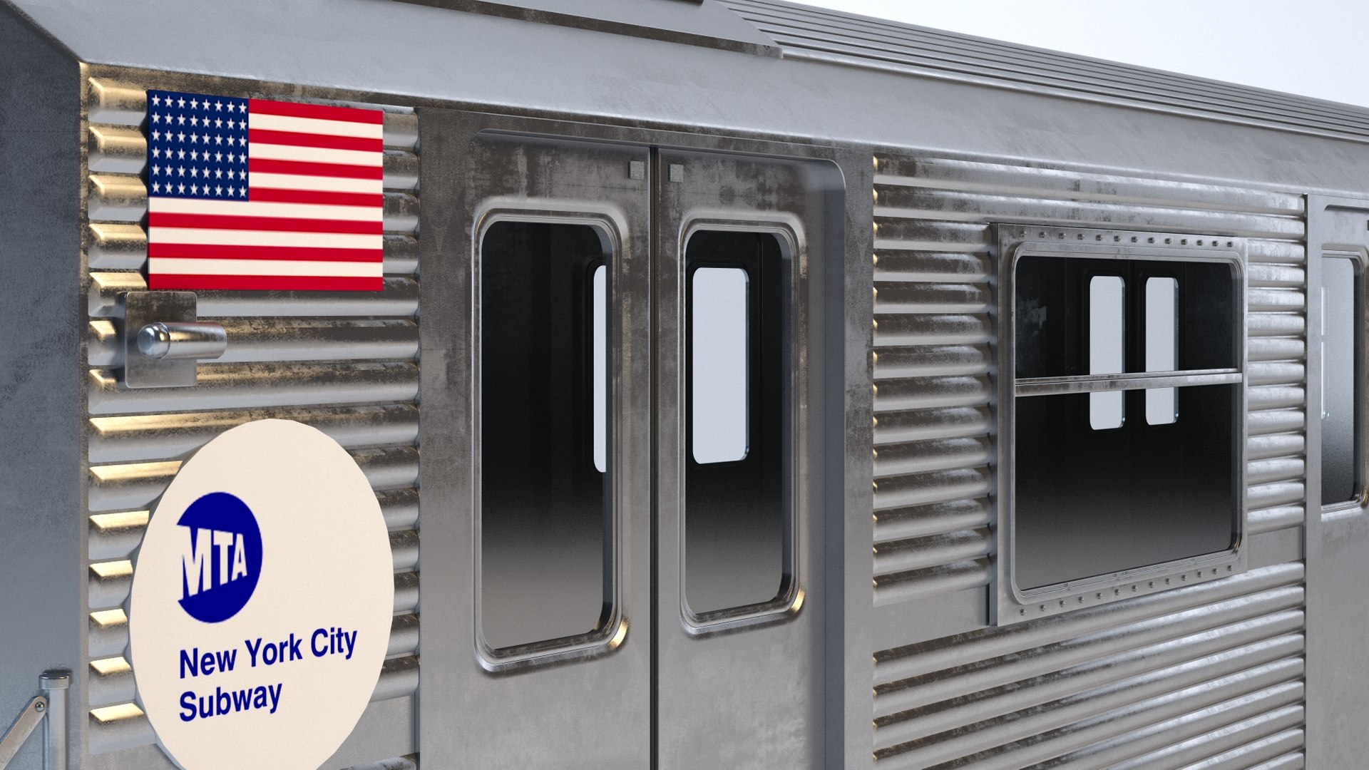 3d New York Subway Train