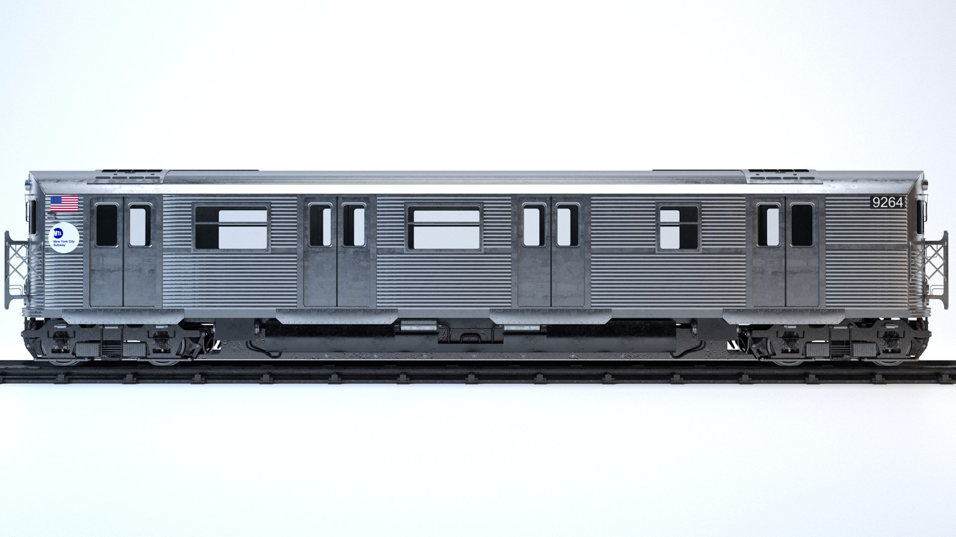 3d New York Subway Train