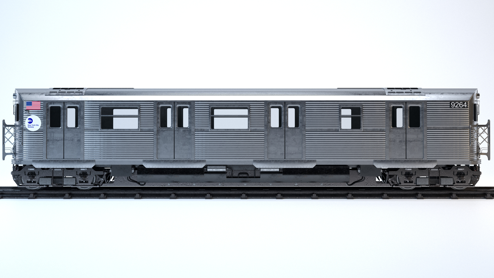 3d new york subway train
