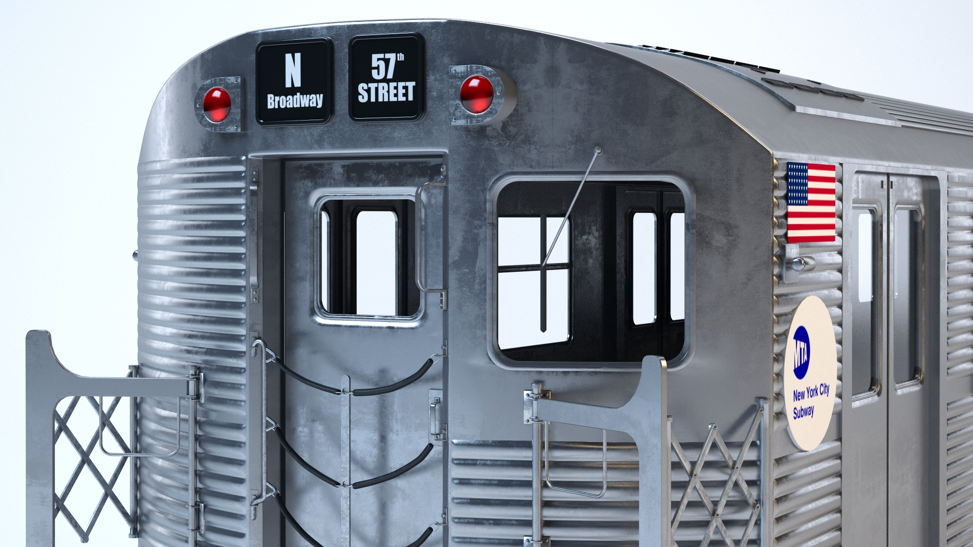 3d new york subway train
