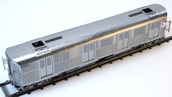 3d new york subway train