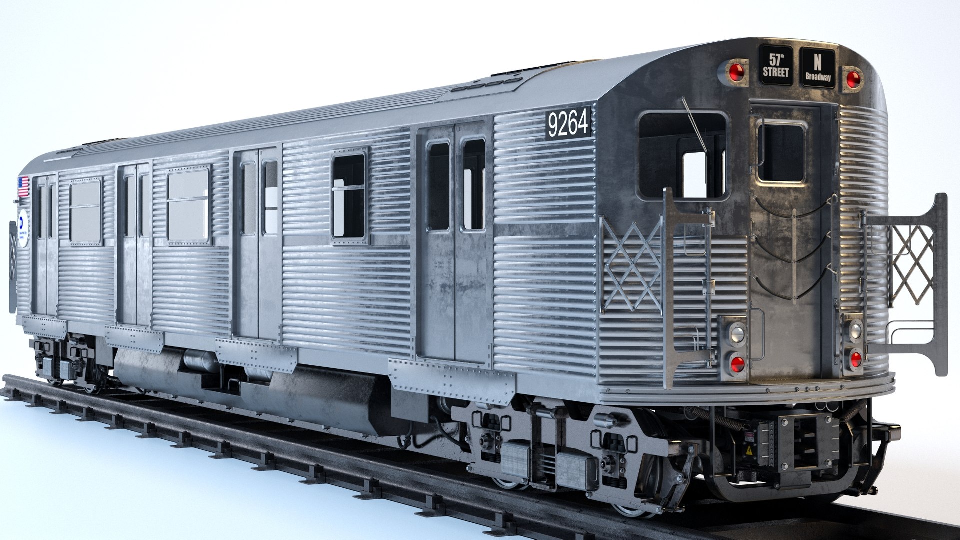 3d New York Subway Train