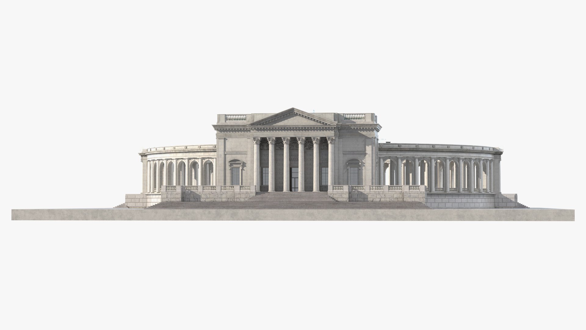3D Arlington National Cemetery Memorial Amphitheater - TurboSquid 2099648