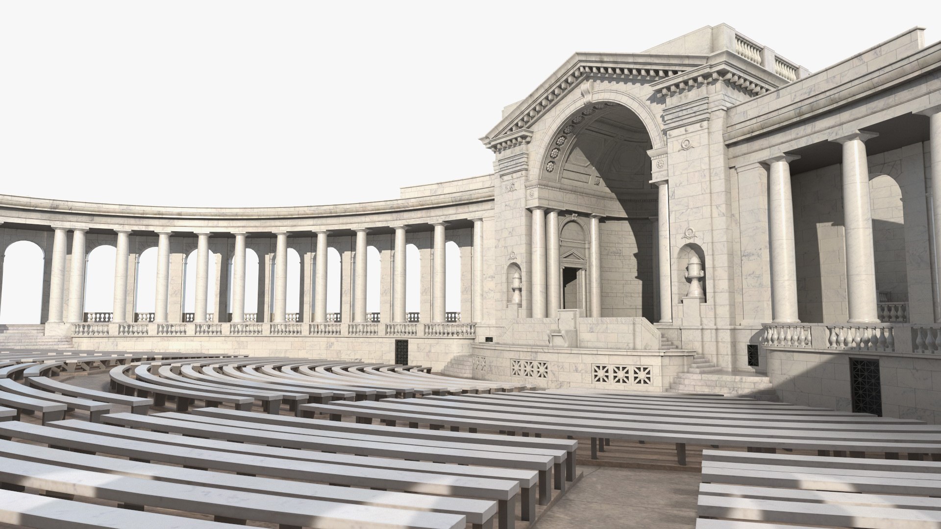 3D Arlington National Cemetery Memorial Amphitheater - TurboSquid 2099648