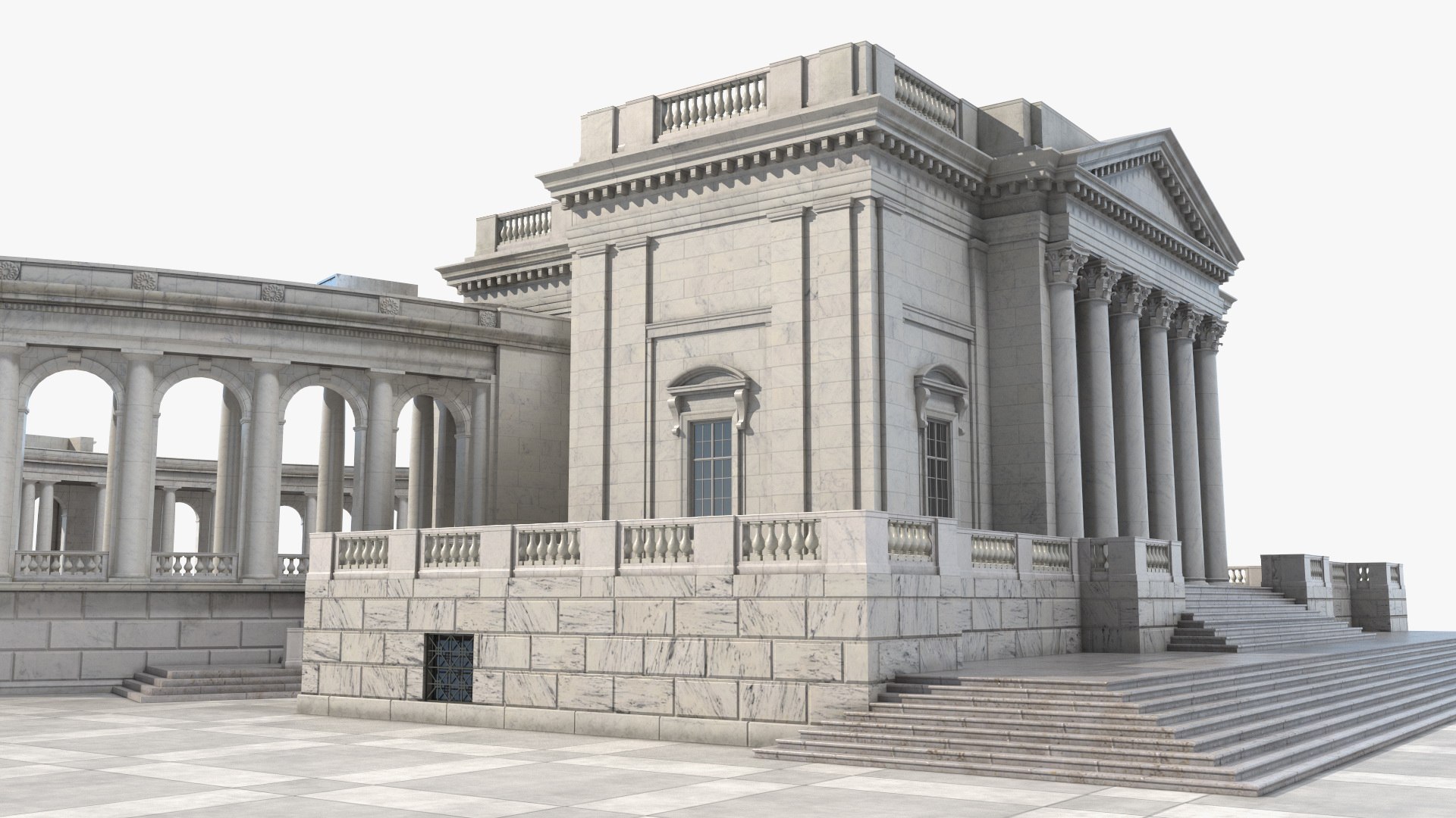 3D Arlington National Cemetery Memorial Amphitheater - TurboSquid 2099648