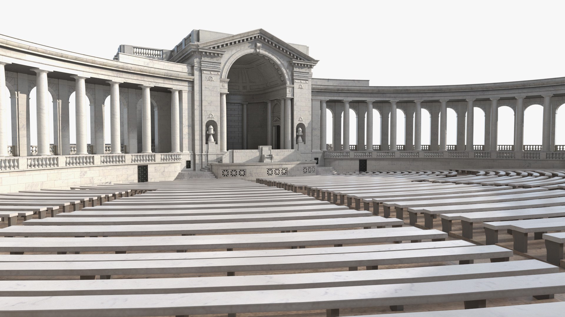 3D Arlington National Cemetery Memorial Amphitheater - TurboSquid 2099648