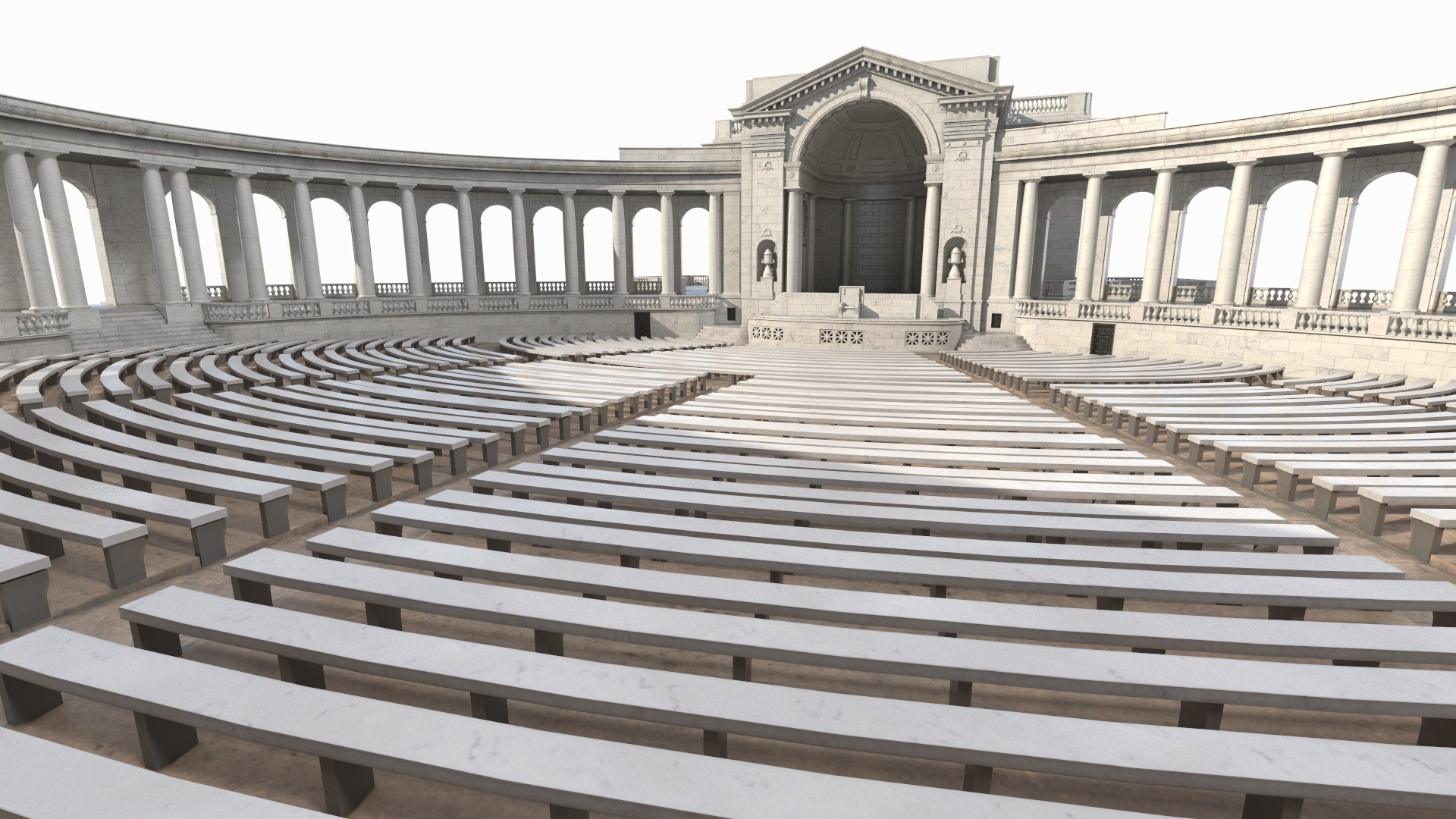 3D Arlington National Cemetery Memorial Amphitheater - TurboSquid 2099648