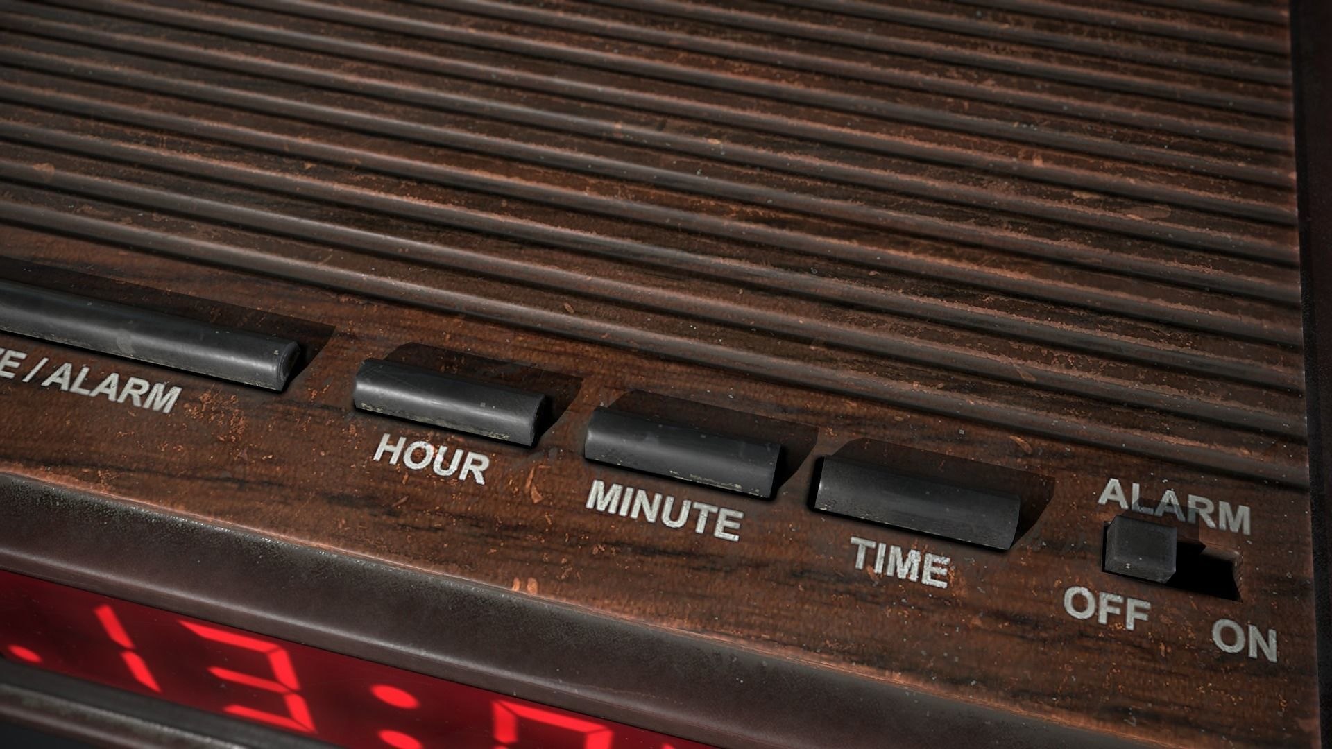 3D Retro Digital Clock - TurboSquid 1950595