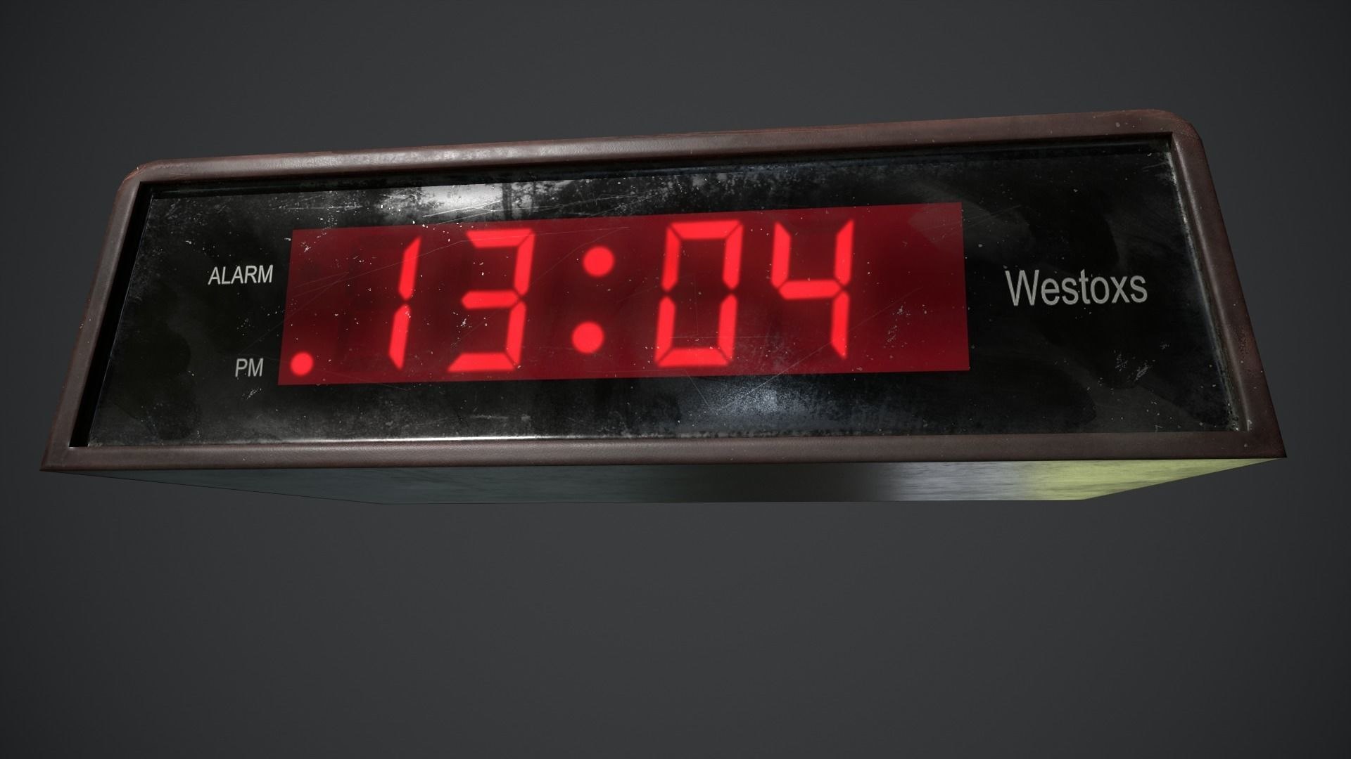 3D Retro Digital Clock - TurboSquid 1950595