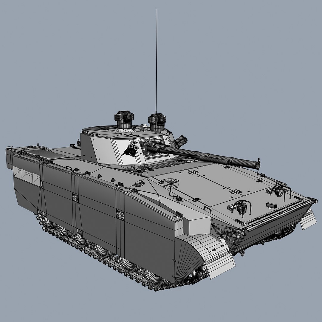 Russian Bmp-3m 3d Model