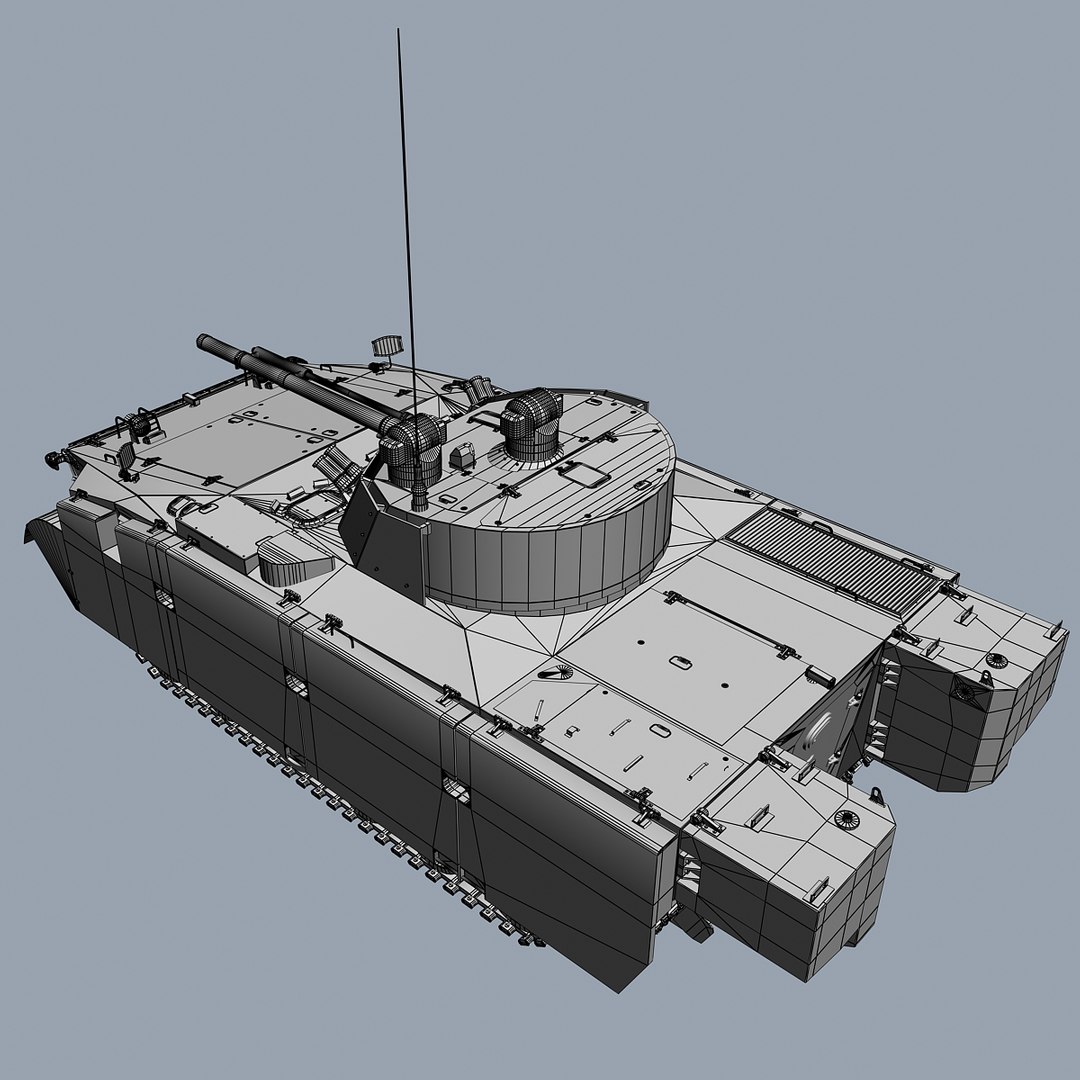 Russian Bmp-3m 3d Model
