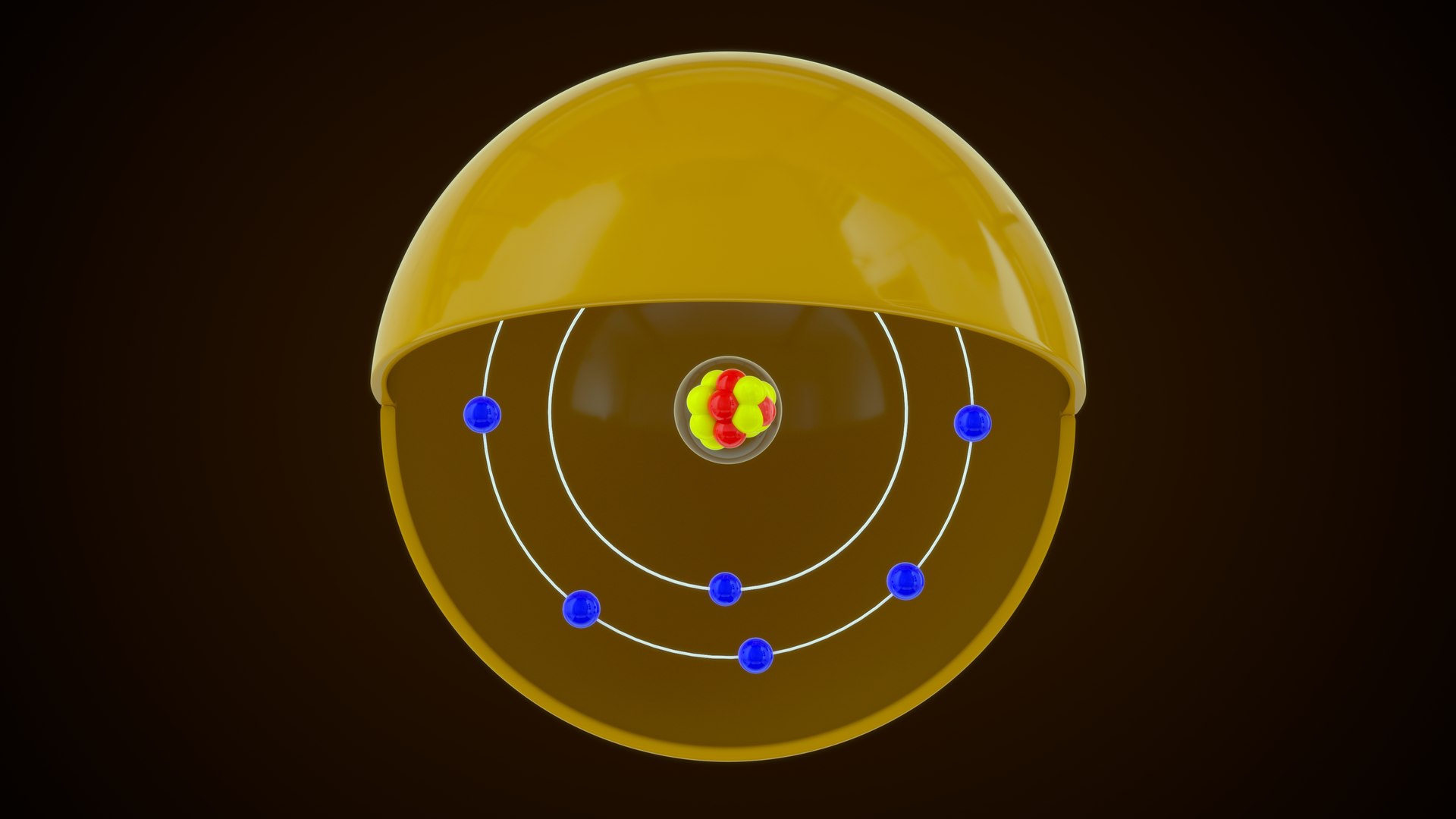 3D Fluorine Atom - TurboSquid 2131536