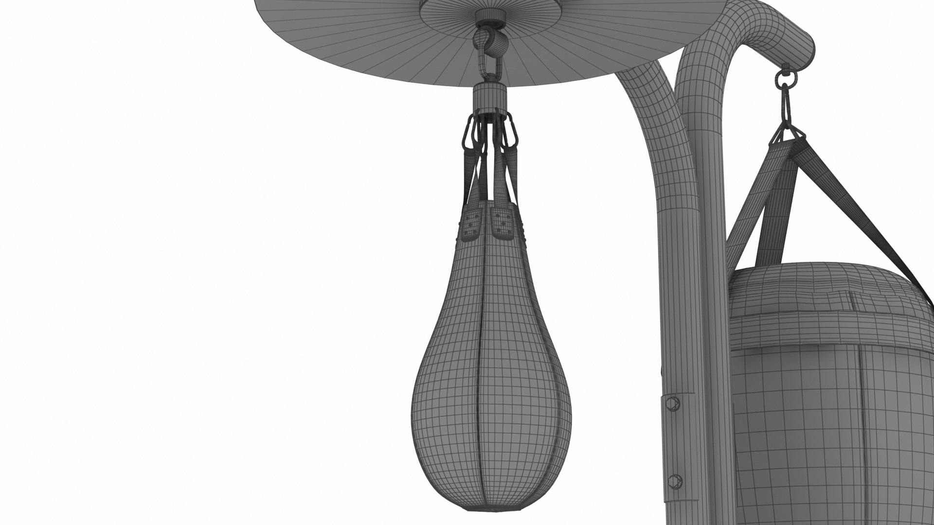 3D Model Boxing Angle Bag With Stand - TurboSquid 1959198