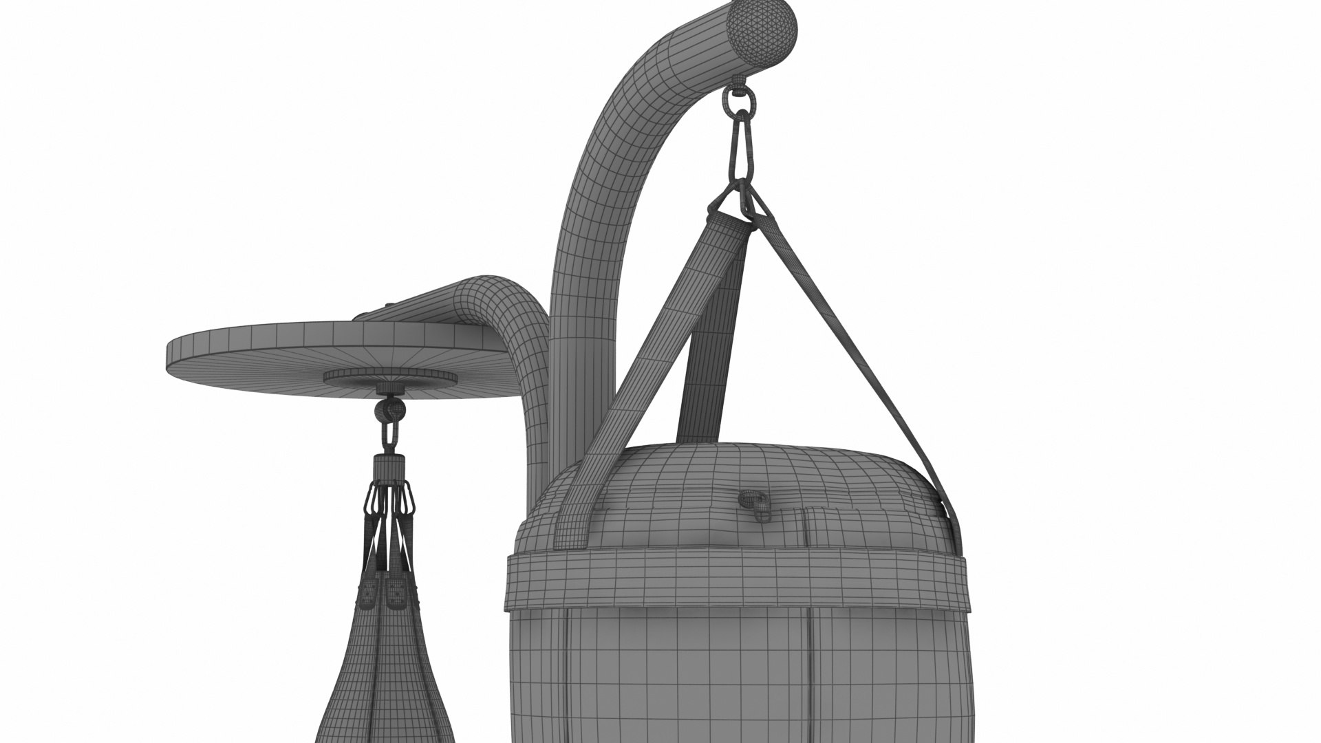 3D Model Boxing Angle Bag With Stand - TurboSquid 1959198